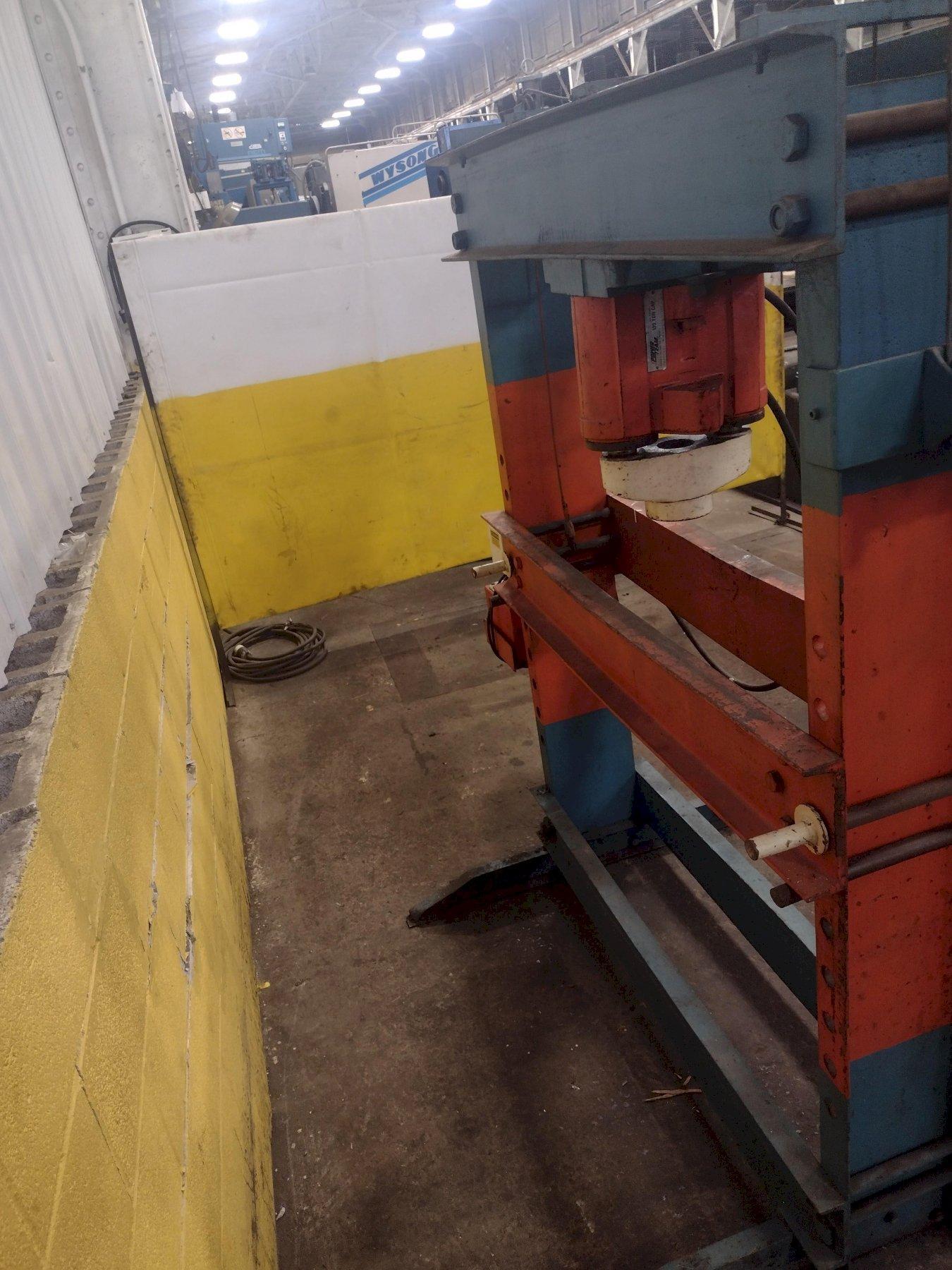 100 TON OTC POWER TEAM OWATONNA H FRAME HYDRAULIC PRESS: STOCK 16240