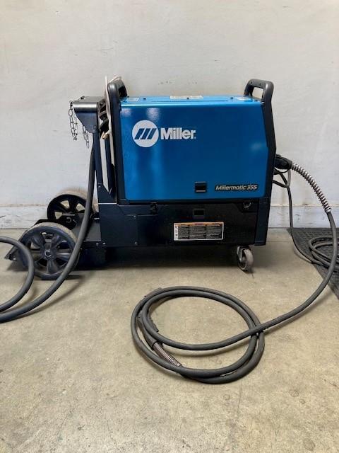 Miller Millermatic 355 MIG/Pulsed MIG Welder equipped with Spool Gun ...