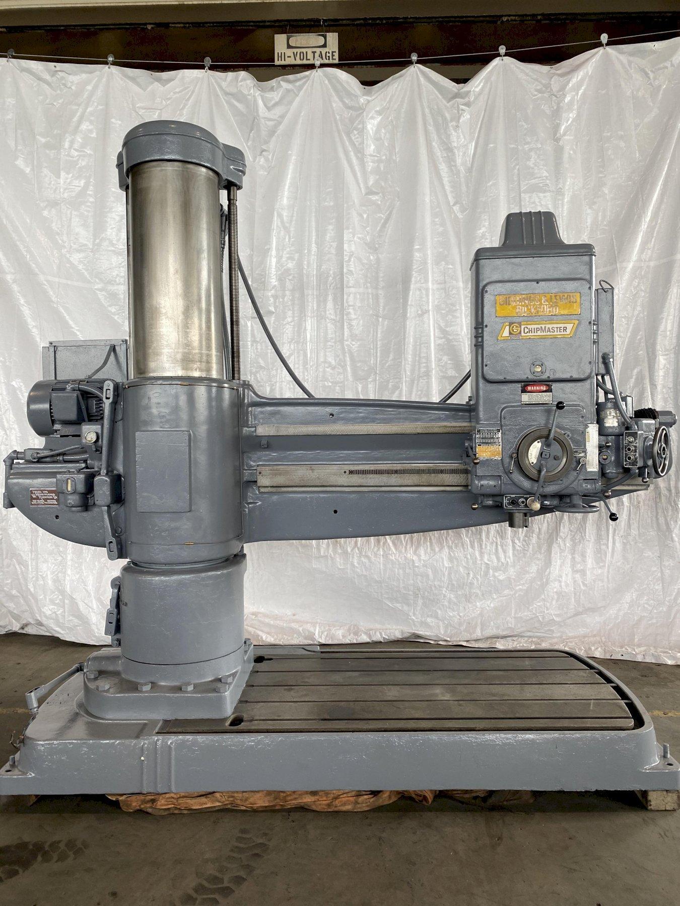 6′ x 19″ GIDDINGS & LEWIS BICKFORD CHIPMASTER RADIAL ARM DRILL | G-2000 ...