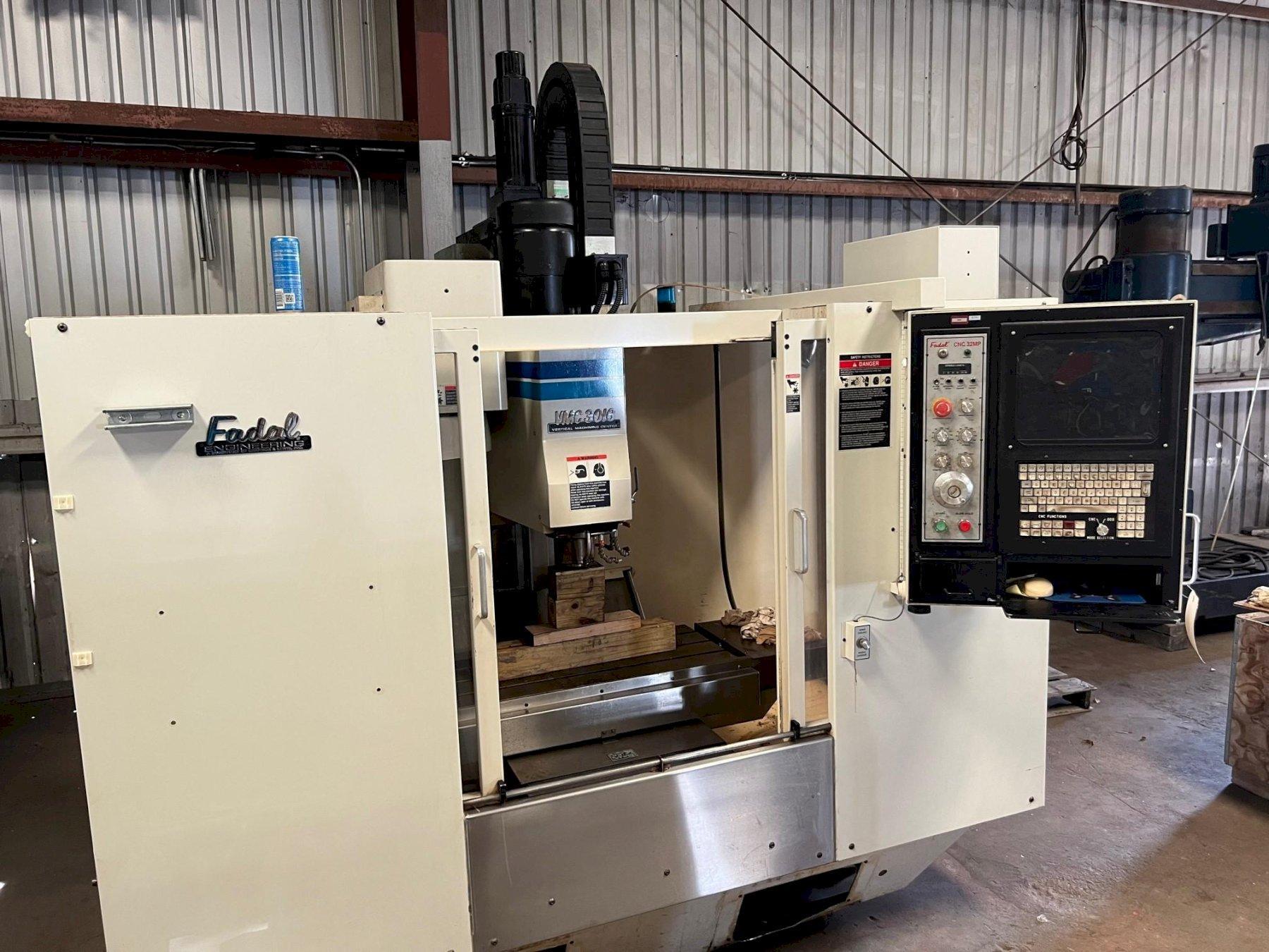Used, Fadal VMC 3016 CNC Vertical Machining Center with Fourth Axis ...
