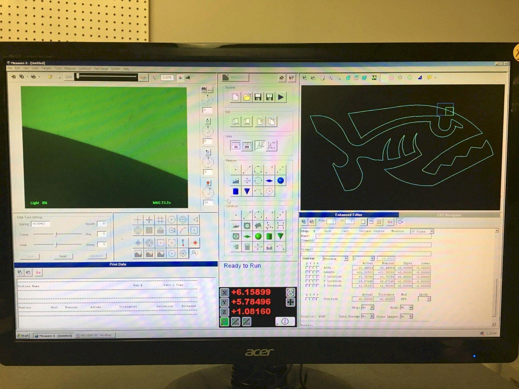 QVI / RAM OPTICAL SprintMVP 400 Optical Video Measuring Machine, S/N ...