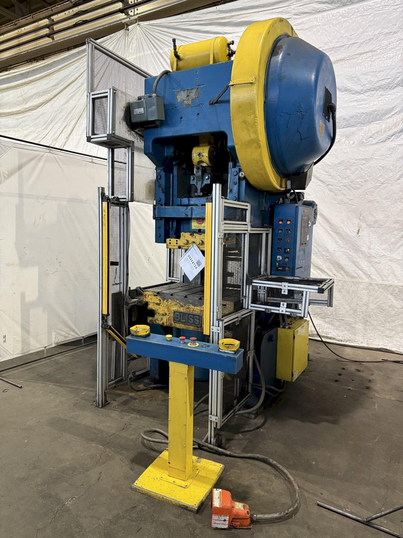 110 TON BLISS C-110 OBI PRESS. STOCK # 1114724. | G-2000 Inc.