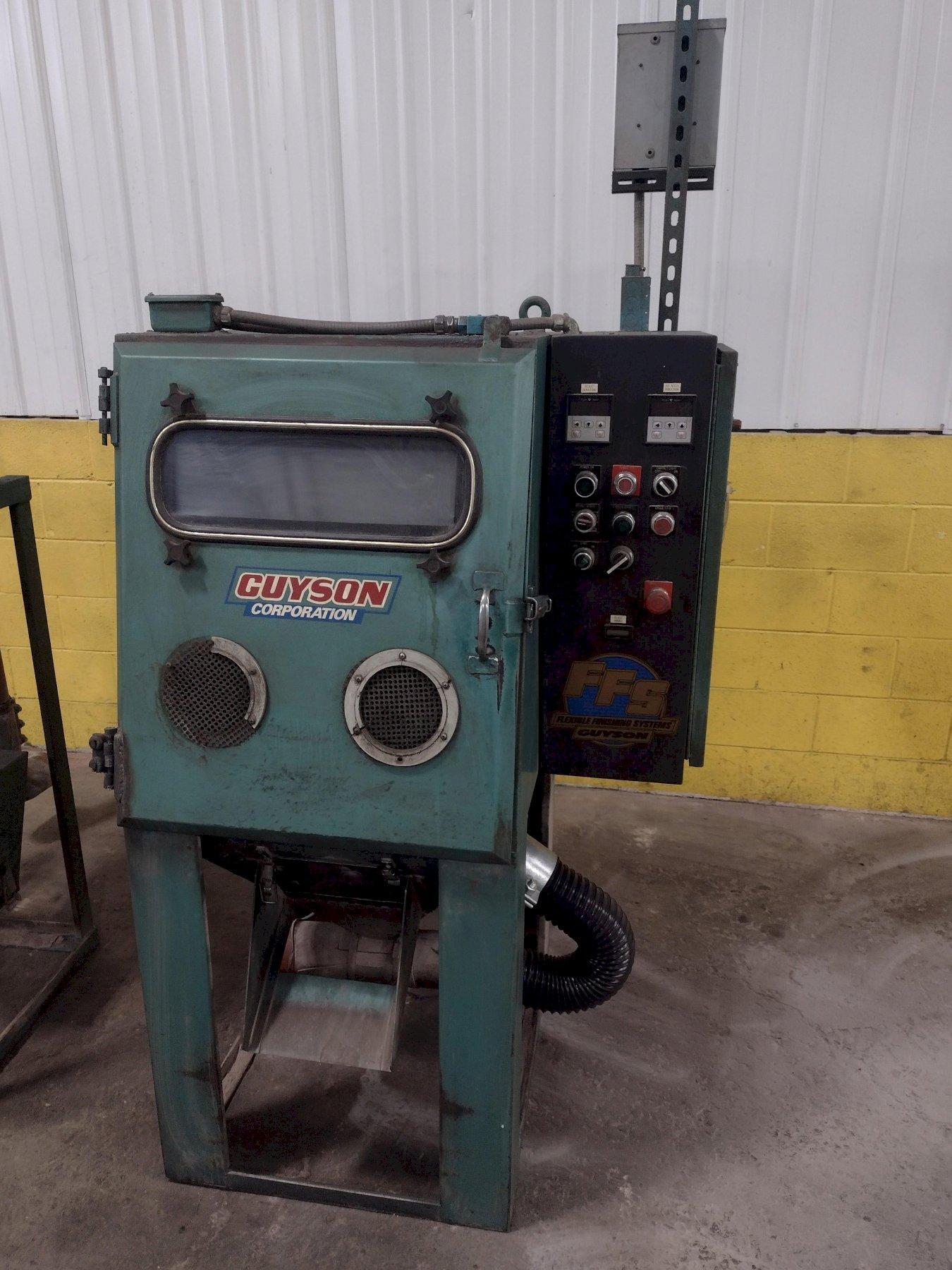 40″ X 40″ GUYSON MODEL #T-40 BASKET-TYPE TUMBLE BLAST MACHINE: STOCK #16190