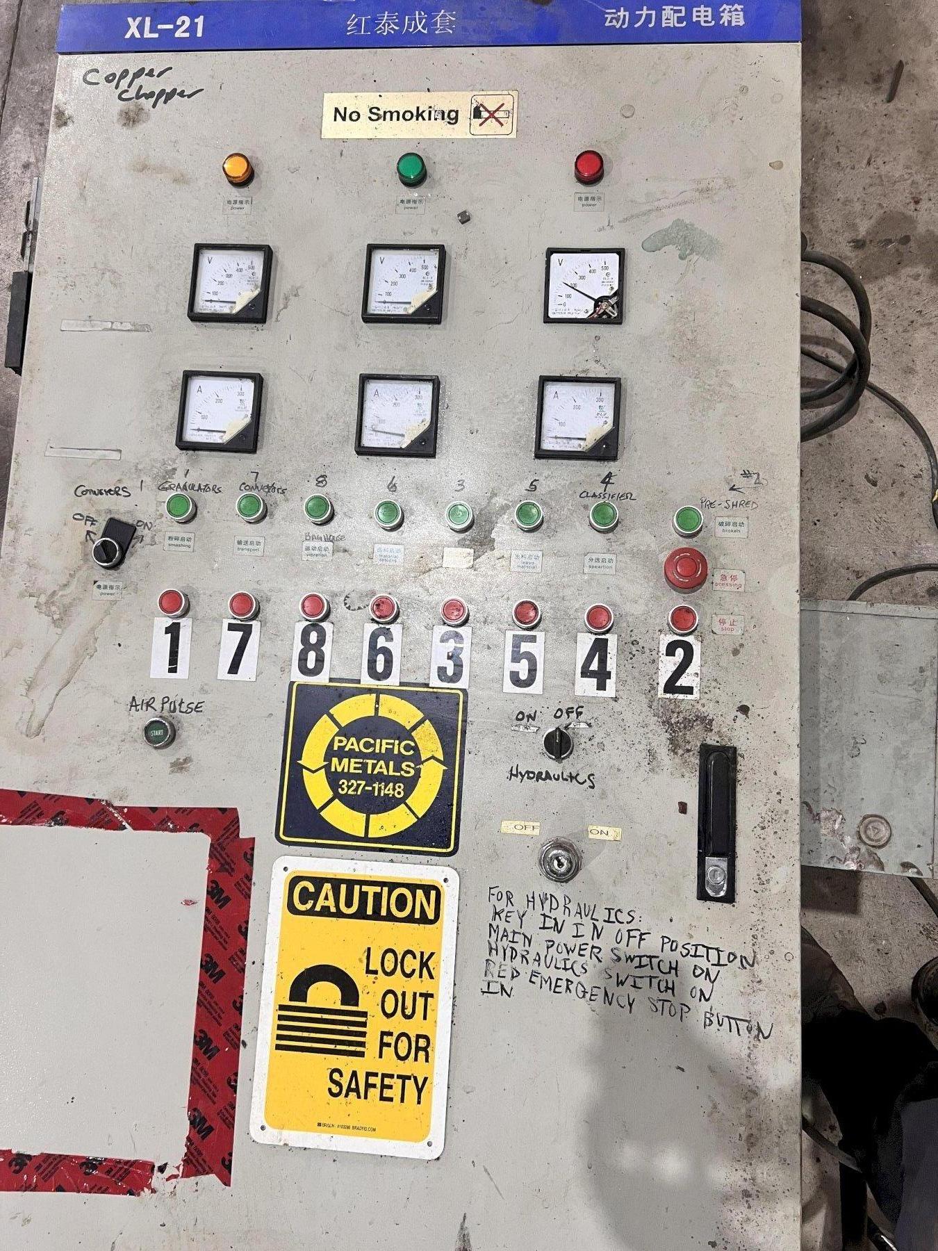 KOMAR MODEL #ES-2220-25 SCRAP SHREDDER & PUCK BRIQUETTER MACHINE: STOCK ...