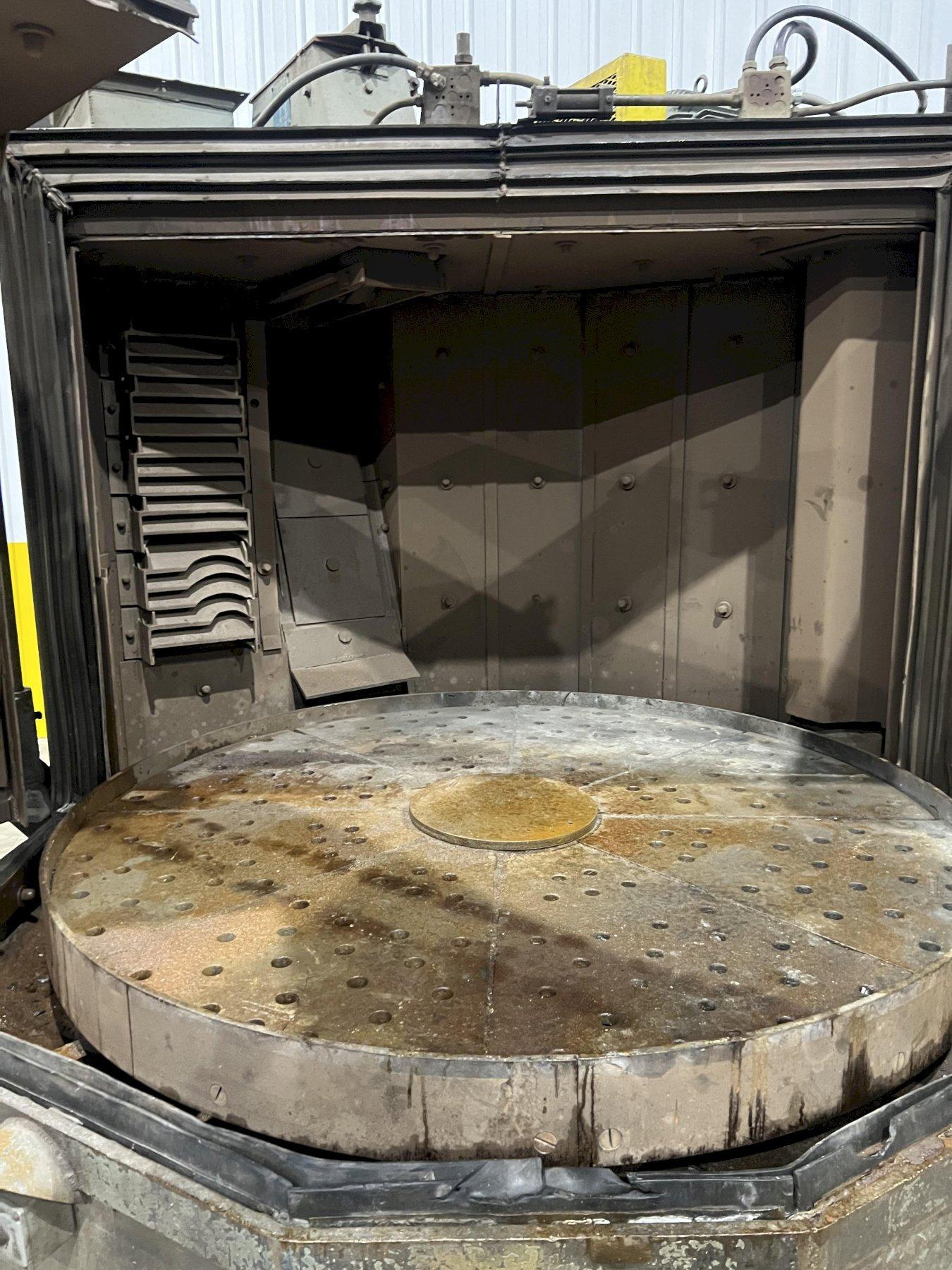 48″ TABLE PANGBORNG MODEL #LK-4 ROTOBLAST ROTARY TABLE BLAST MACHINE ...