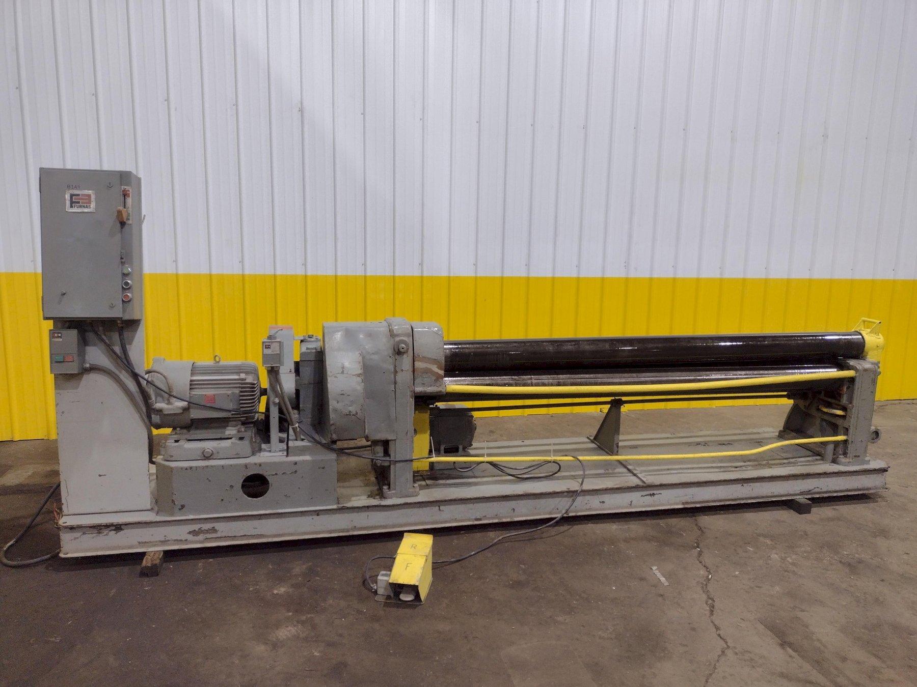 8′ X 10 GAUGE WEBB R3L INITIAL PINCH PLATE BENDING ROLL: STOCK #19870