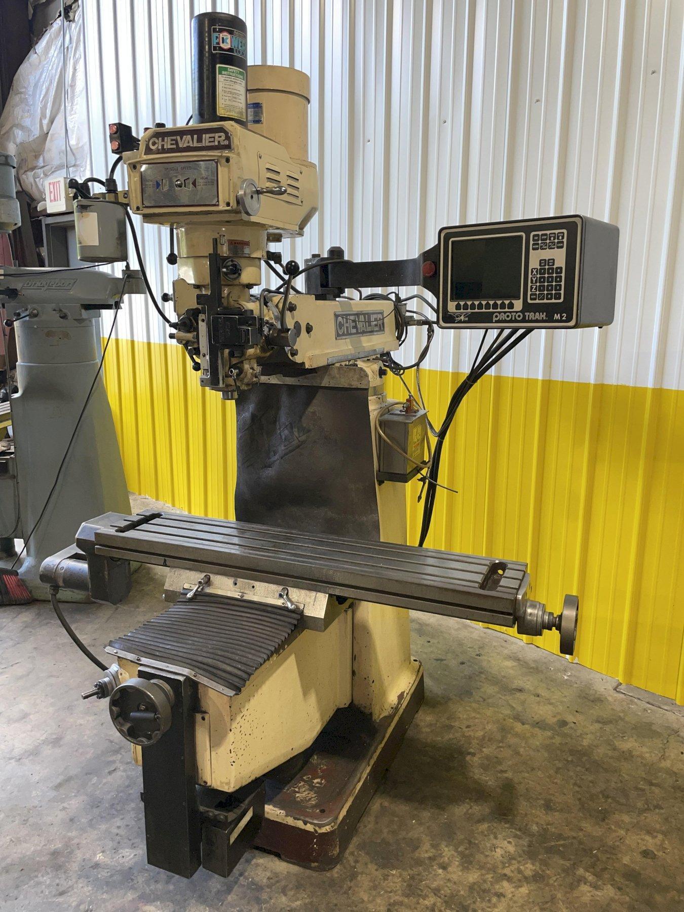 3 HP CHEVALIER MODEL #3VH PROTO-TRAX CONTROLLED VERTICAL MILL: STOCK #14932