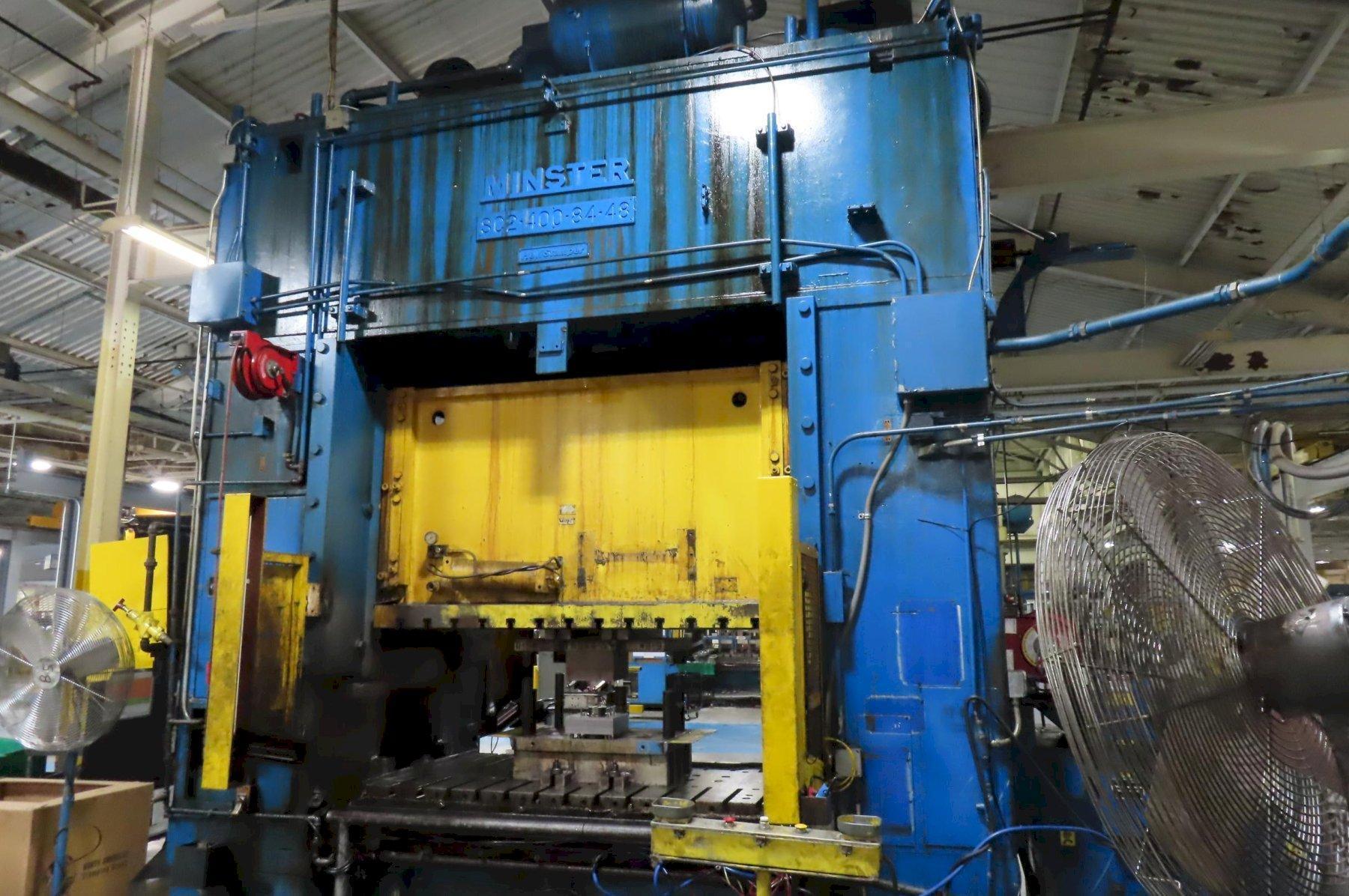 400 Ton Minster Straight Side Press | Galaxie Corporation