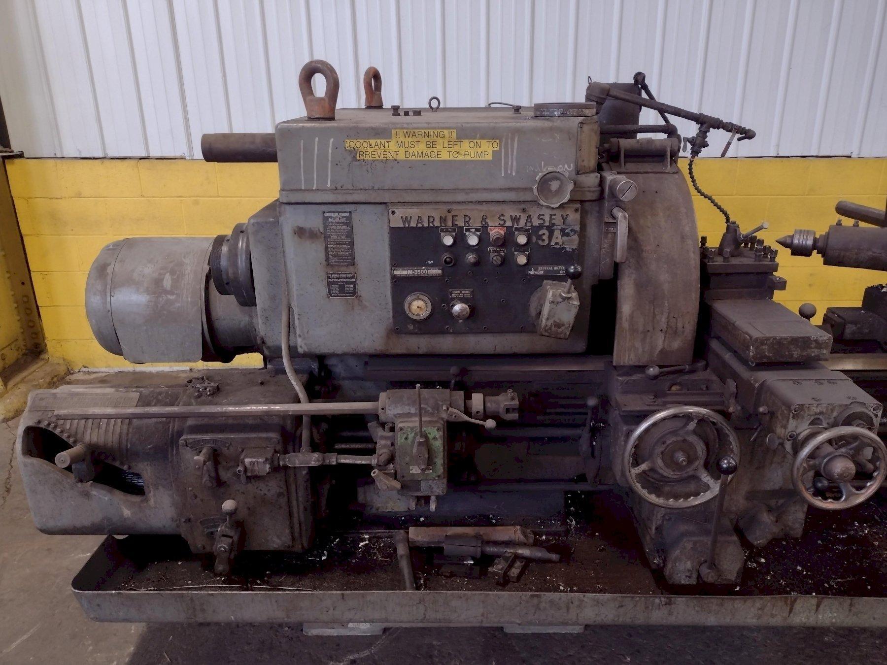 3A WARNER & SWASEY MODEL #M3500 CROSS SLIDING TURRET LATHE: STOCK #17207