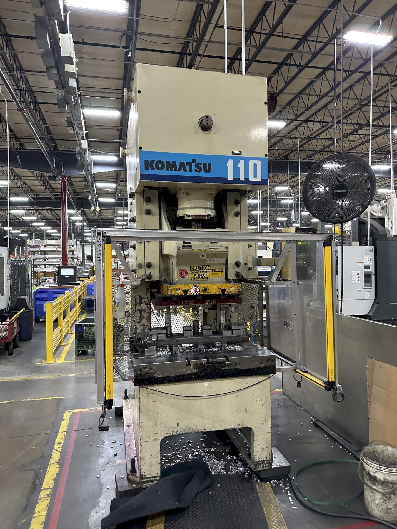 110 TON KOMATSU OBS 110S-VS-3 GAP FRAME PRESS. STOCK # 0746223 | G-2000 ...