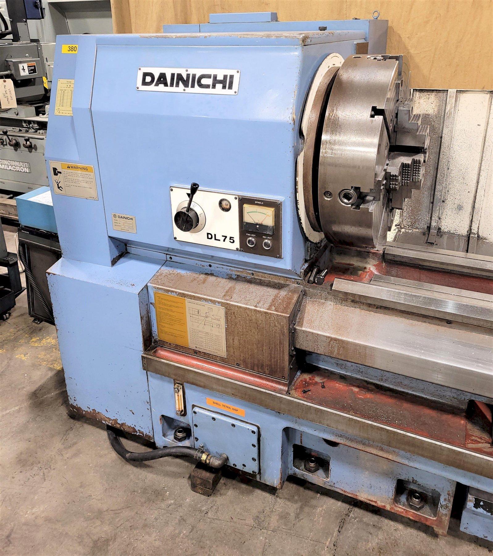 29.5” x 117” Dainichi Model DLX75A-300 CNC/Teach Flat Bed Lathe | Adams ...