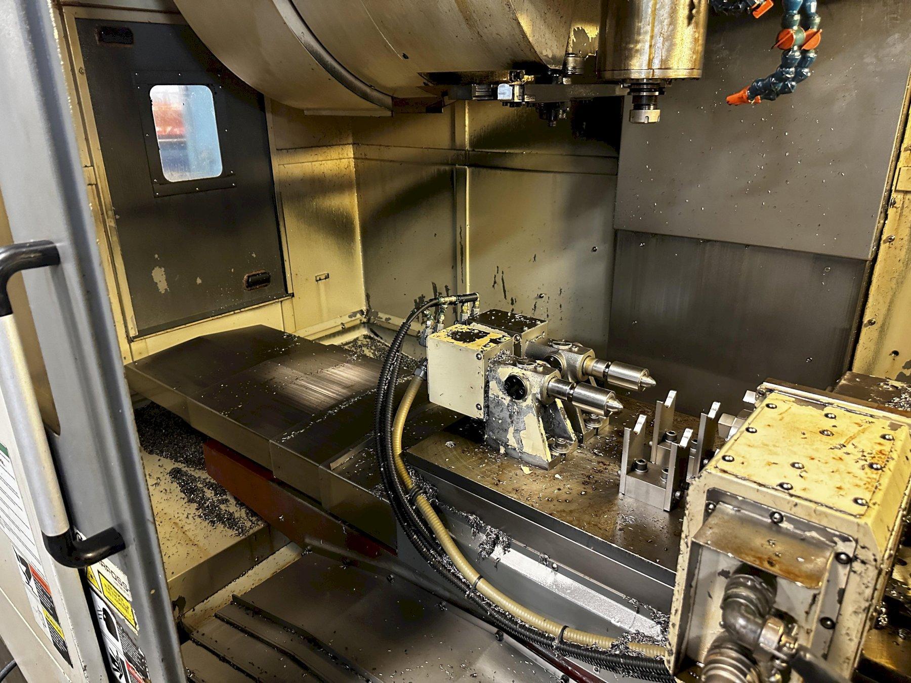 Samsung MCV 50 CNC Vertical Machining Center with 4th Axis Rotary Table ...