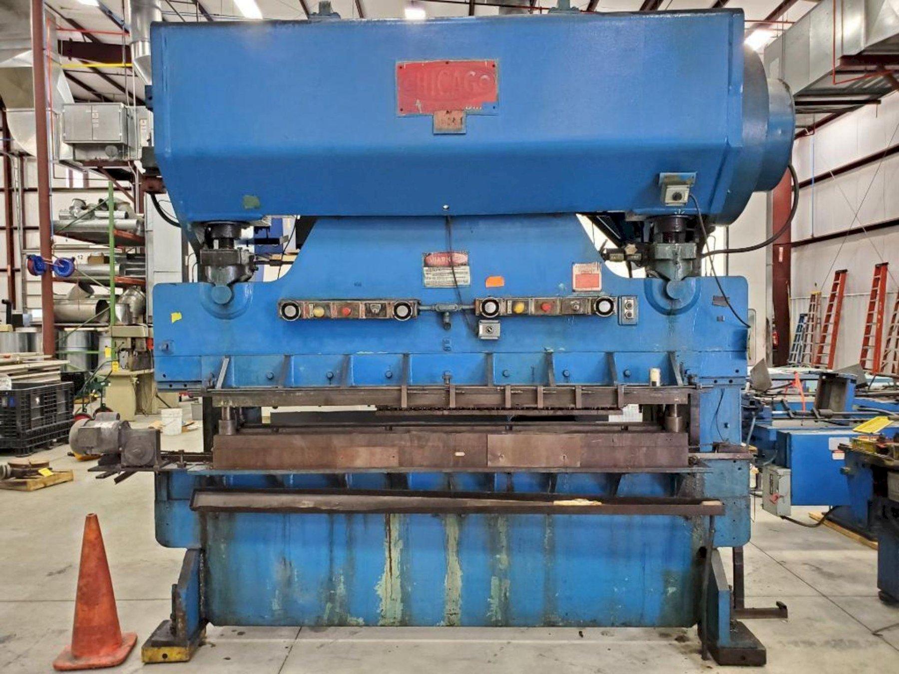 150 TON X 10′ CHICAGO 810R MECHANICAL PRESS BRAKE. STOCK # 0642223 | G ...