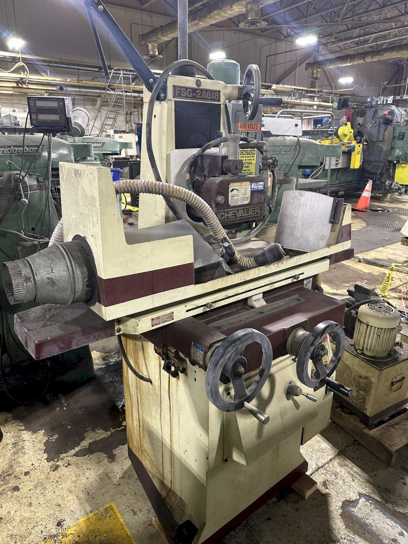 6″ X 18″ CHEVALIER MODEL #FSG-2A618 HORIZONTAL SURFACE GRINDER: STOCK #20682