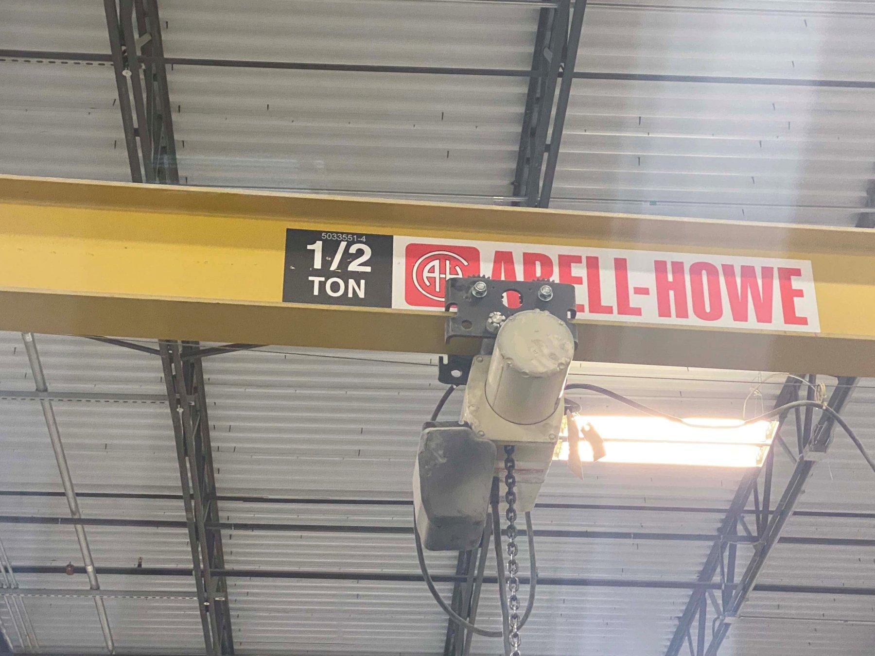 1/2 TON X 14′ ABELL-HOWE JIB CRANE: STOCK 17336