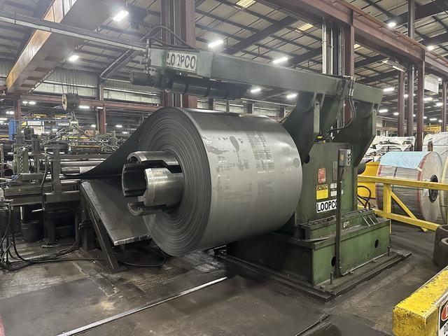 60″ x .250″ x 50,000# Braner Loopco Dual Head Loop Slitting Line ...