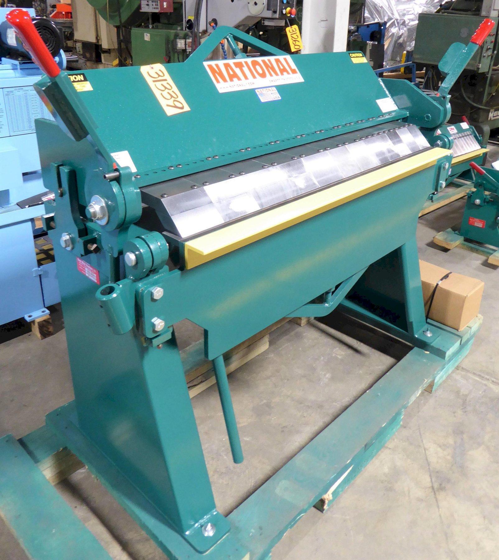 48″ x 12 Ga. National Box & Pan Brake U6-4812, Floor Model, 6″ Max ...