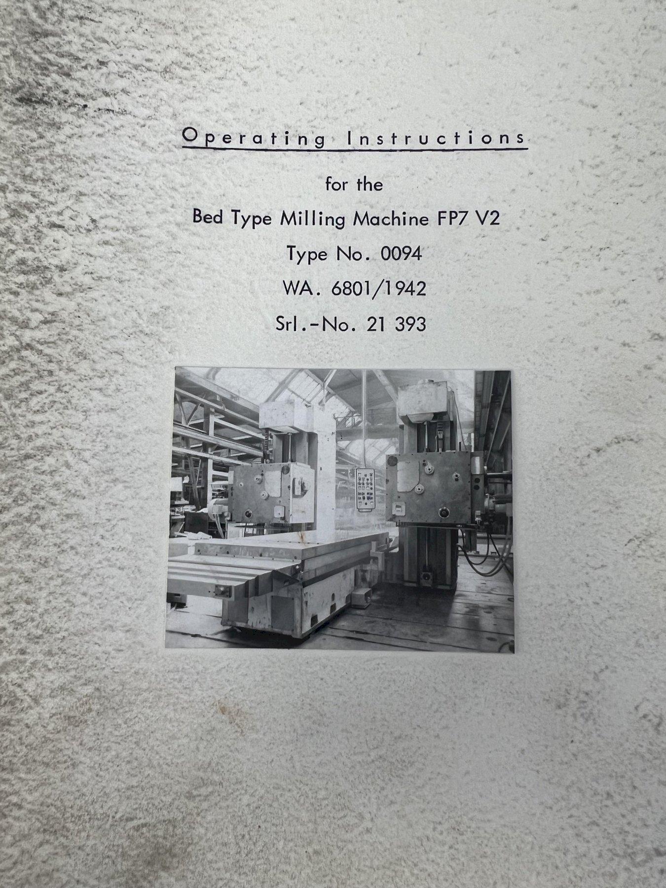 (2) 50 HP FRITZ WERNER MODEL #FP7V2 HEAVY DUTY DUPLEX MILL / MILLING ...