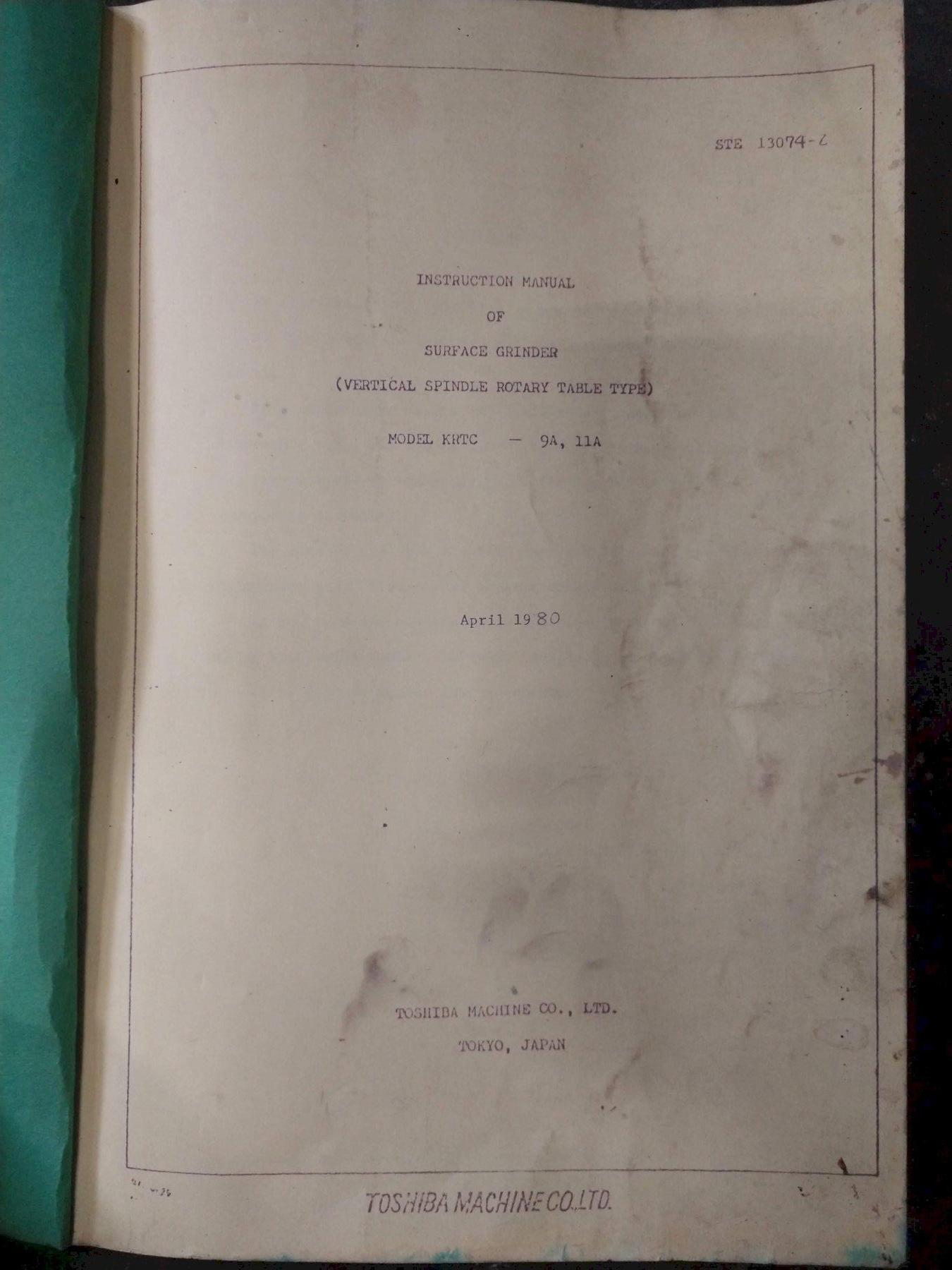 SHIBAURA 42" 50 HP KRTC-11A - Grinders, Surface, Rotary | Machine Hub