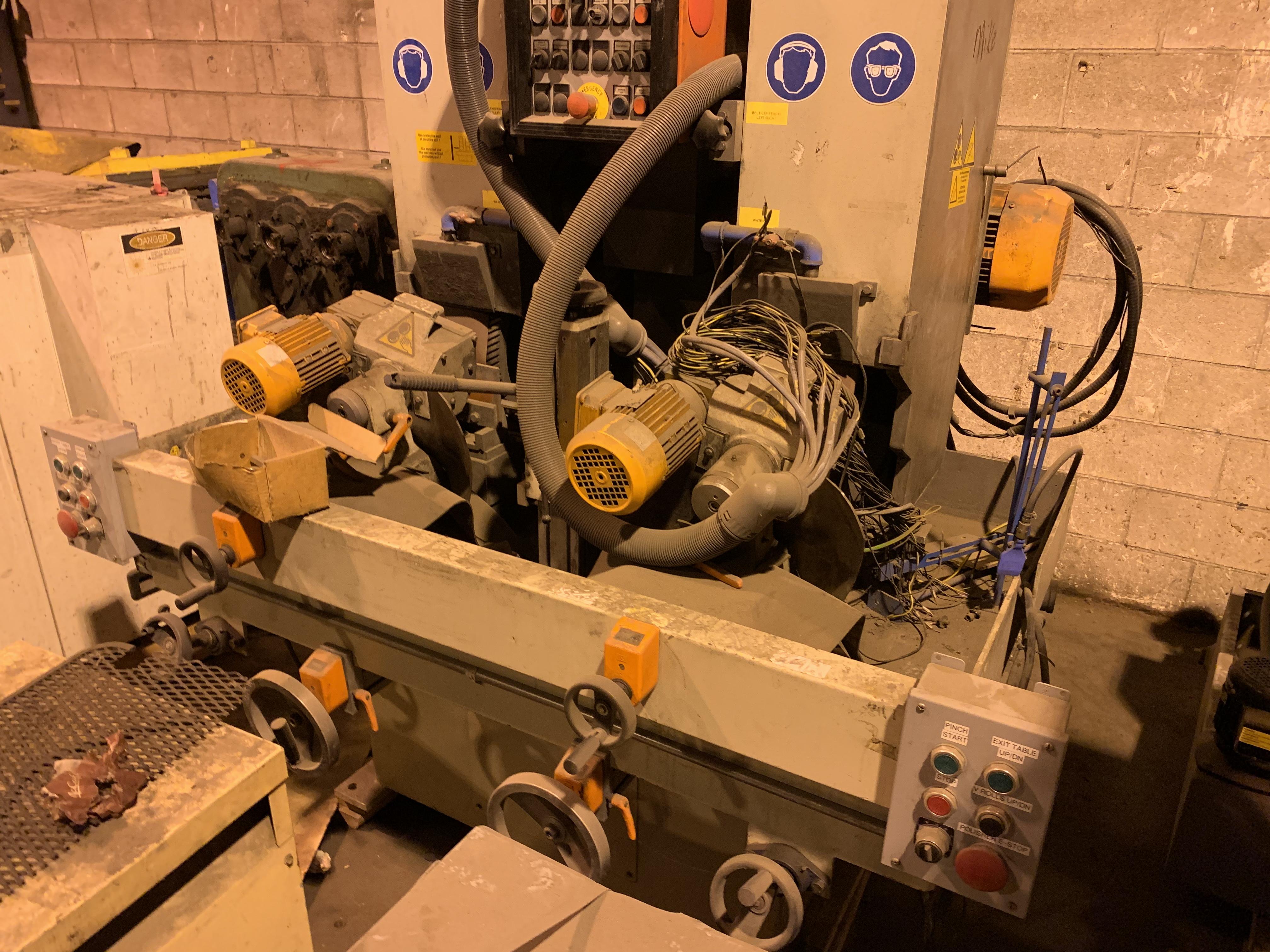 2 STATION LOESER CENTERLESS PIPE & TUBE POLISHER: STOCK #10624