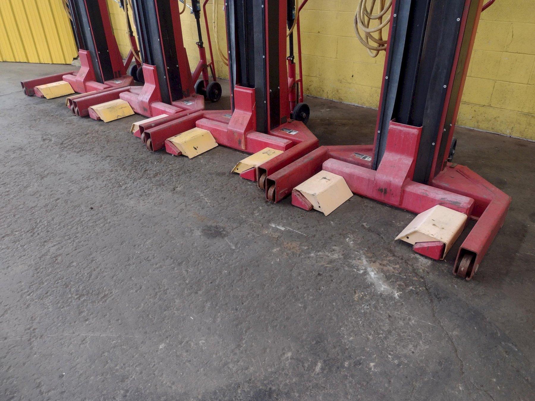 (4) 16,000 LBS ROTARY LIFT MODEL #ML416-9 VEHICLE COLUMN LIFTS: STOCK 17086