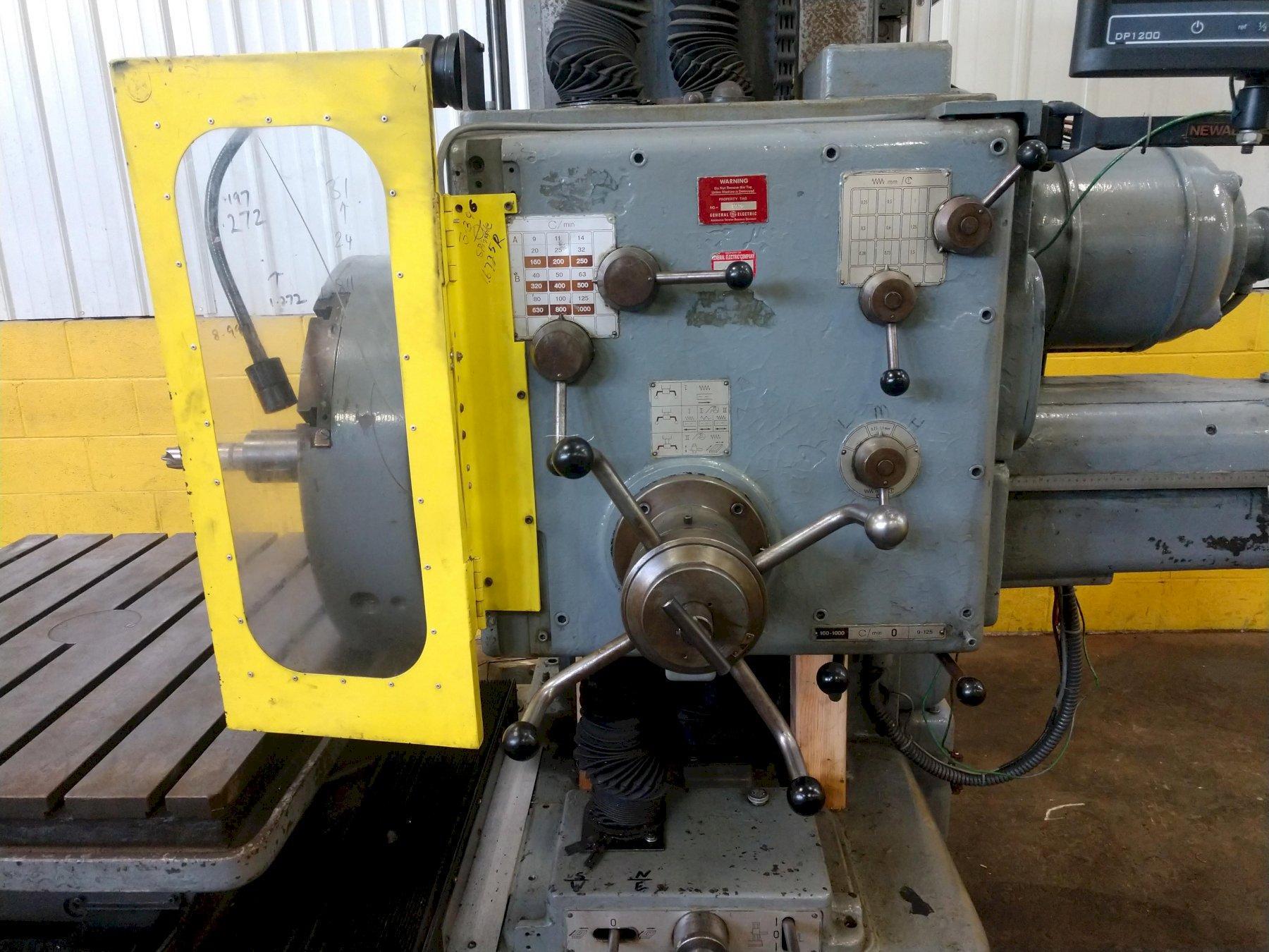 3″ WOTAN MODEL #B85 ROTARY TABLE HORIZONTAL BORING MILL: STOCK #14853