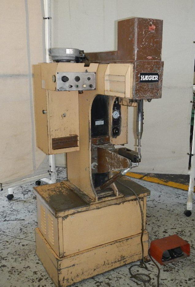 HAEGER MODEL HP6-B HYDRAULIC INSERTION PRESS | Blumberg Machinery Co.