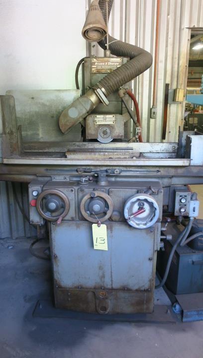 6″ X 18″ BROWN & SHARP #618 MICROMASTER HYDRAULIC SURFACE GRINDER ...