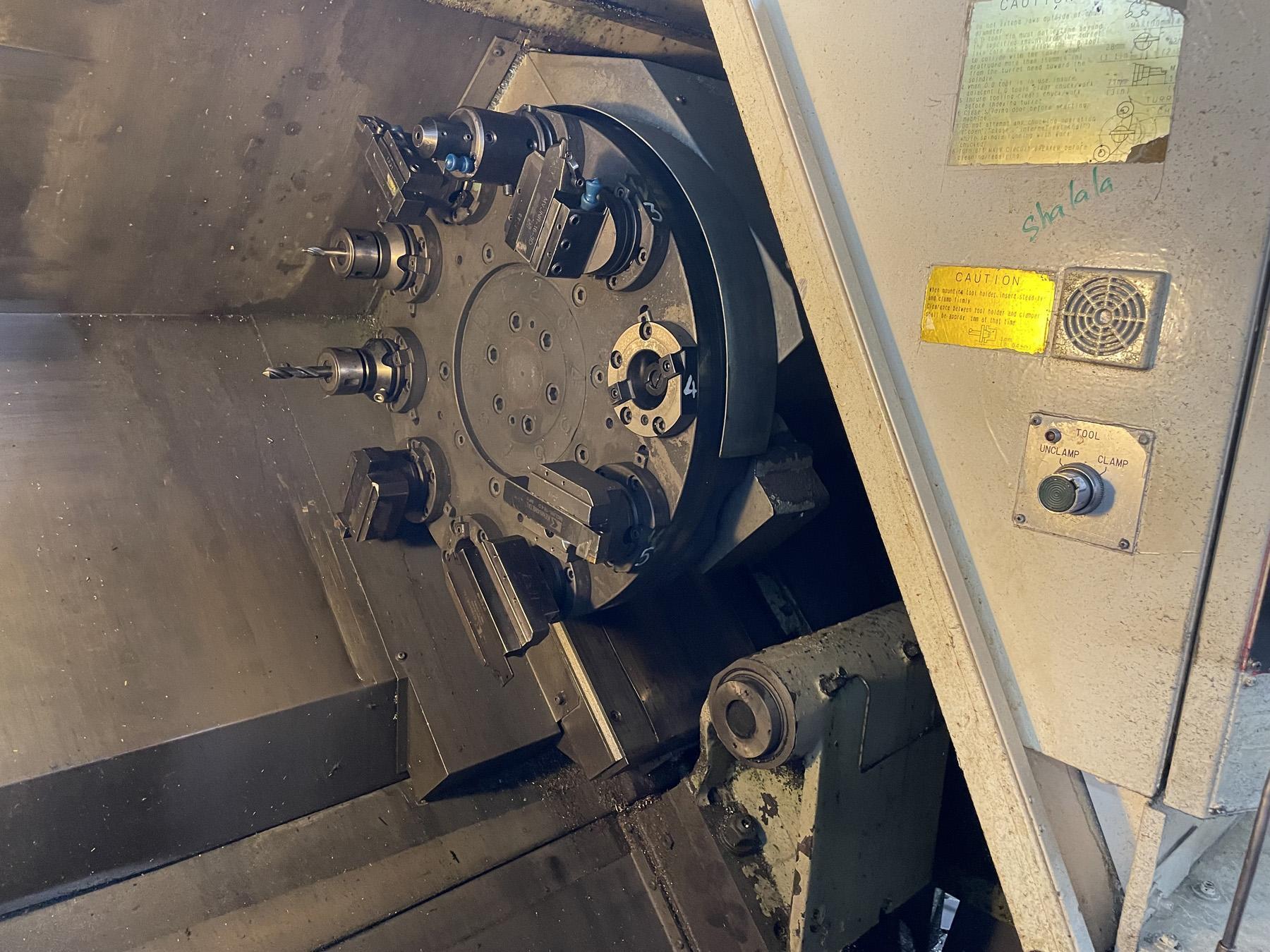 Used, Hitachi Seiki HITEC-TURN 25S CNC Slant Bed Lathe | Harris Machine ...