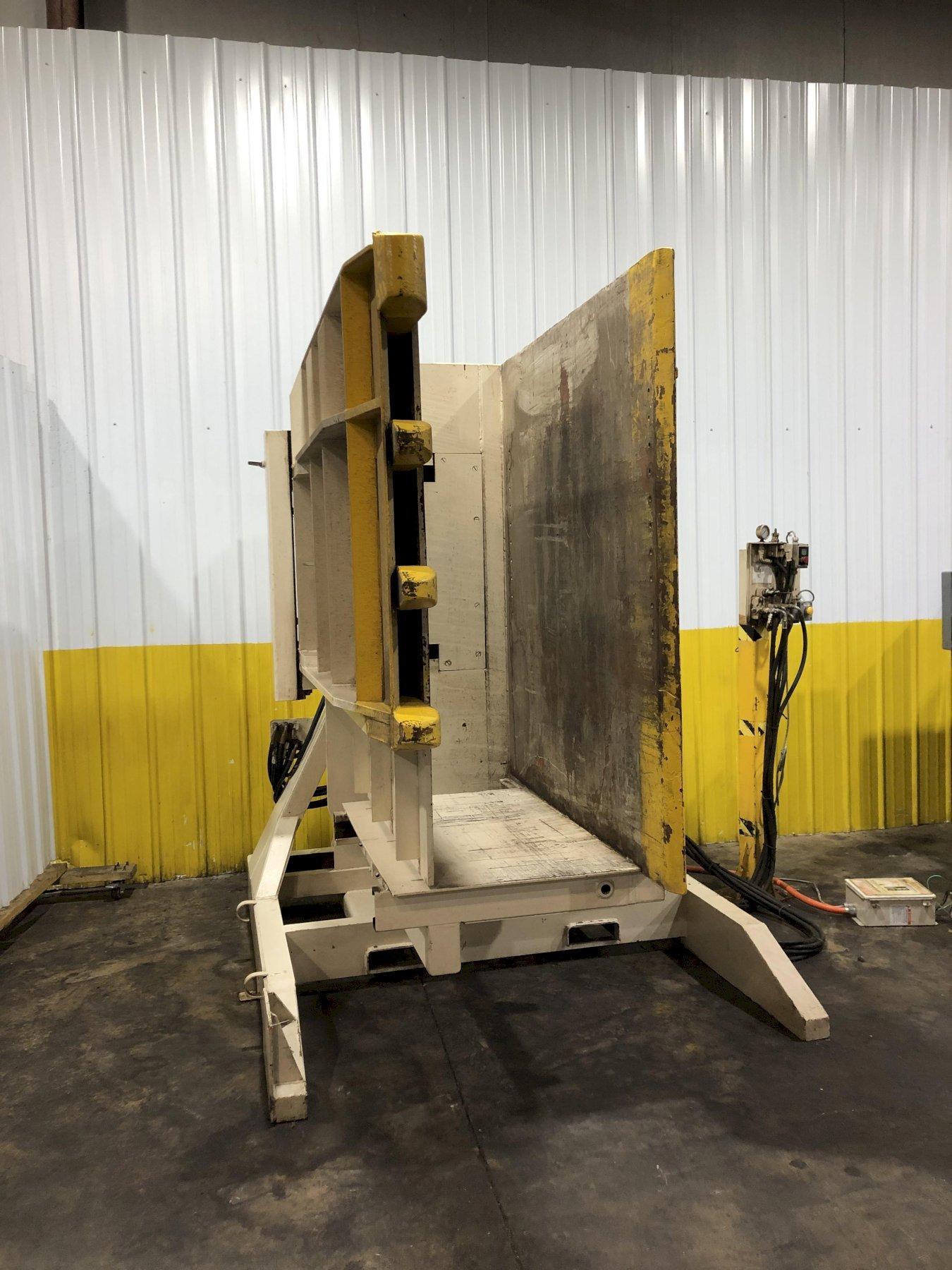 6,000 LBS X 72” PAYNE ROTARY PALLET INVERTER / FLIPPER MACHINE: STOCK ...
