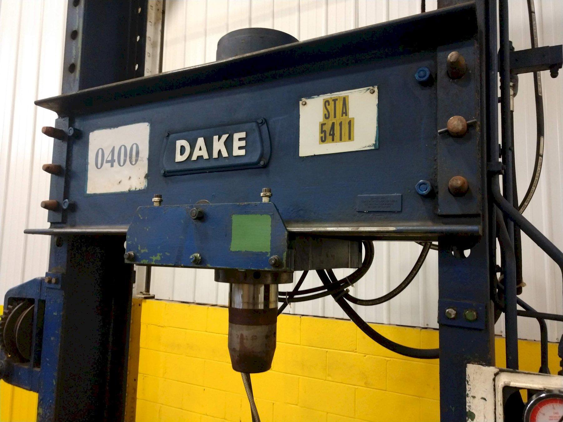 150 TON DAKE TRAVELING H-FRAME HYDRAULIC STRAIGHTENING PRESS: STOCK #13466