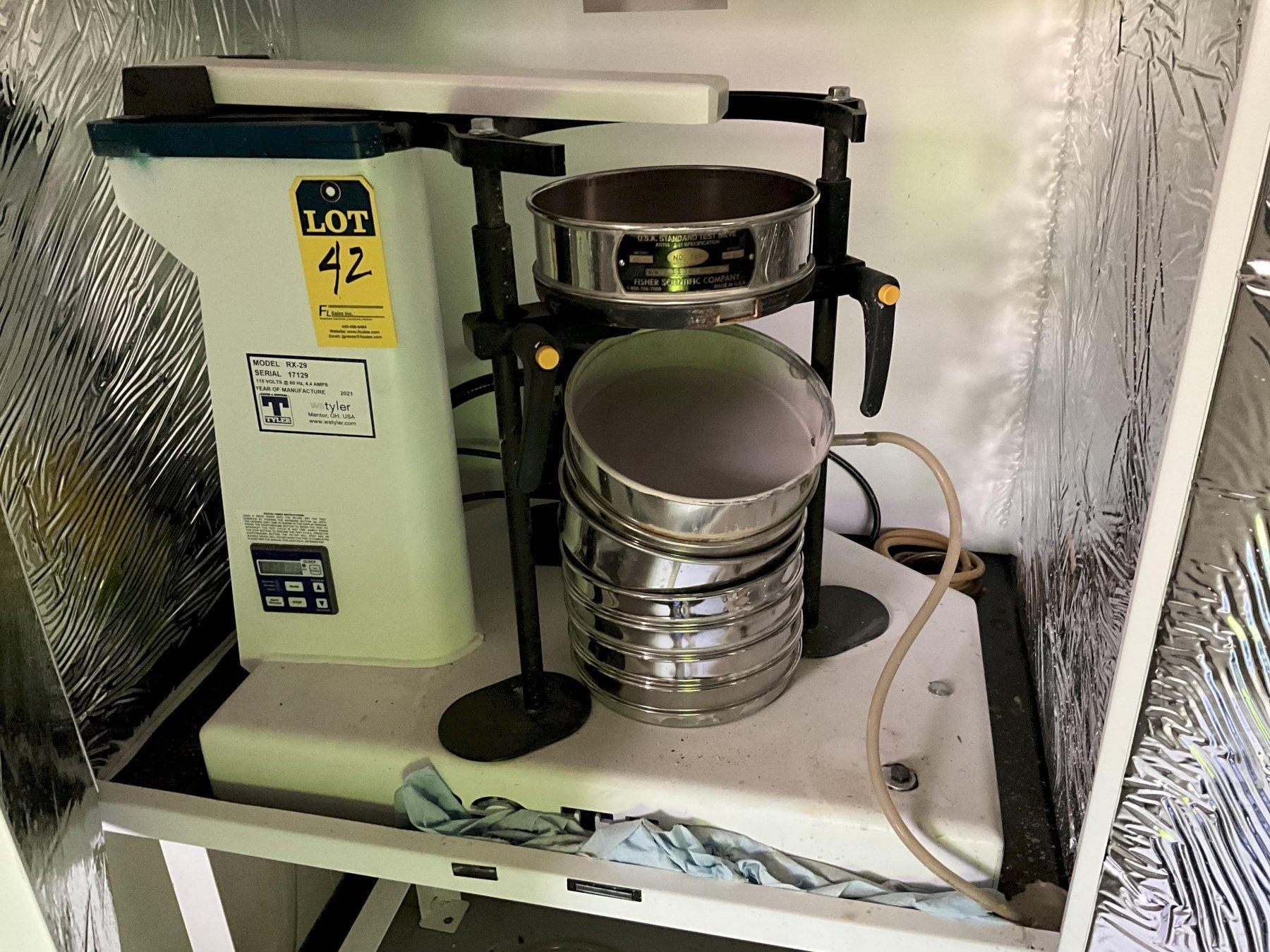 Tyler model rx-29 rotap sieve shaker with enclosure and screens - JD ...