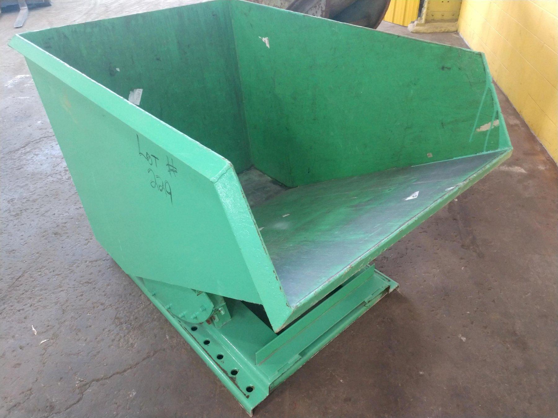 3/4 CUBIC YARD SELF-DUMPING TRASH HOPPER: STOCK #13280
