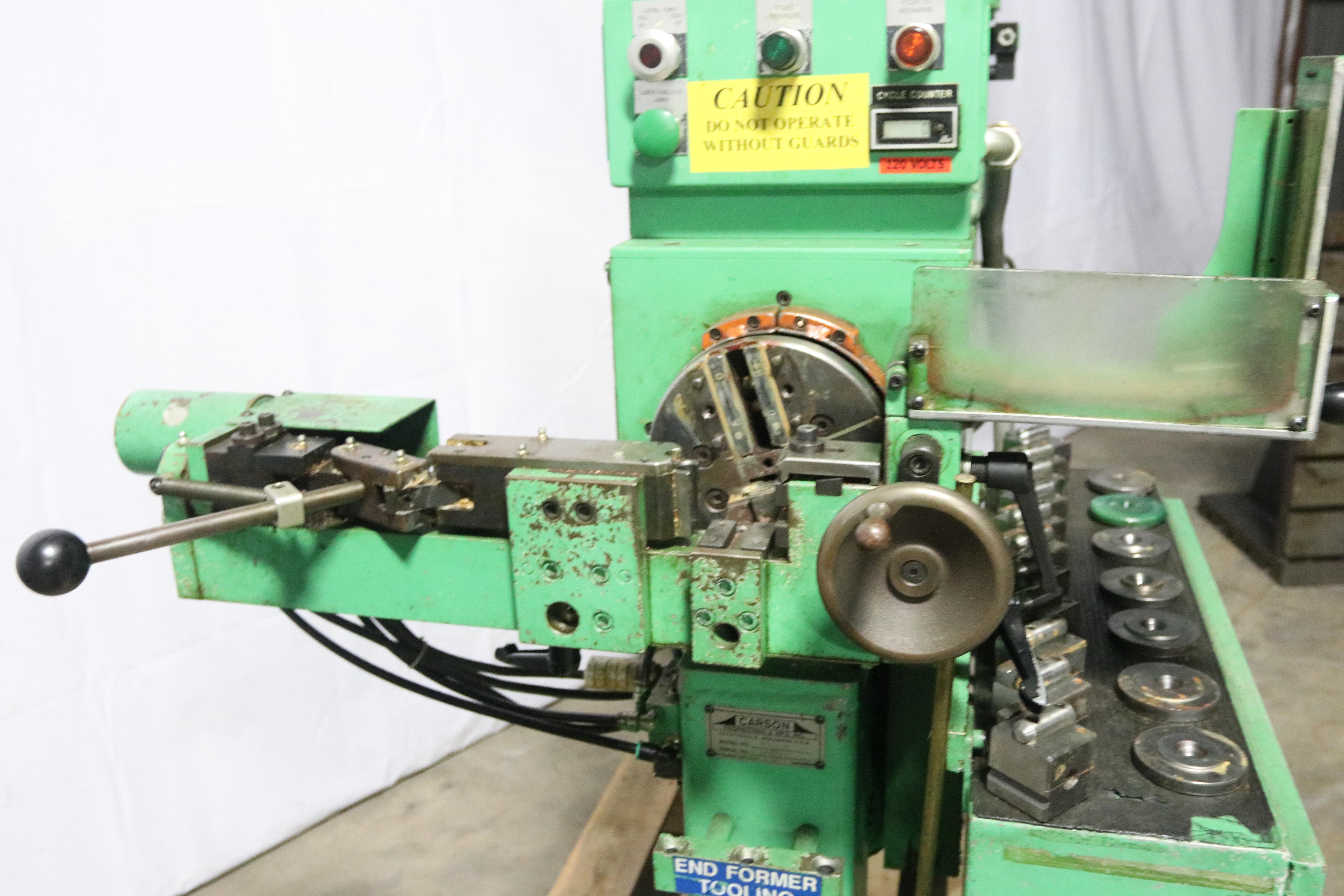 1-3/8″ CARSON TRC-1 Flat End Spinner/Tube End Closing Machine: STOCK #10496