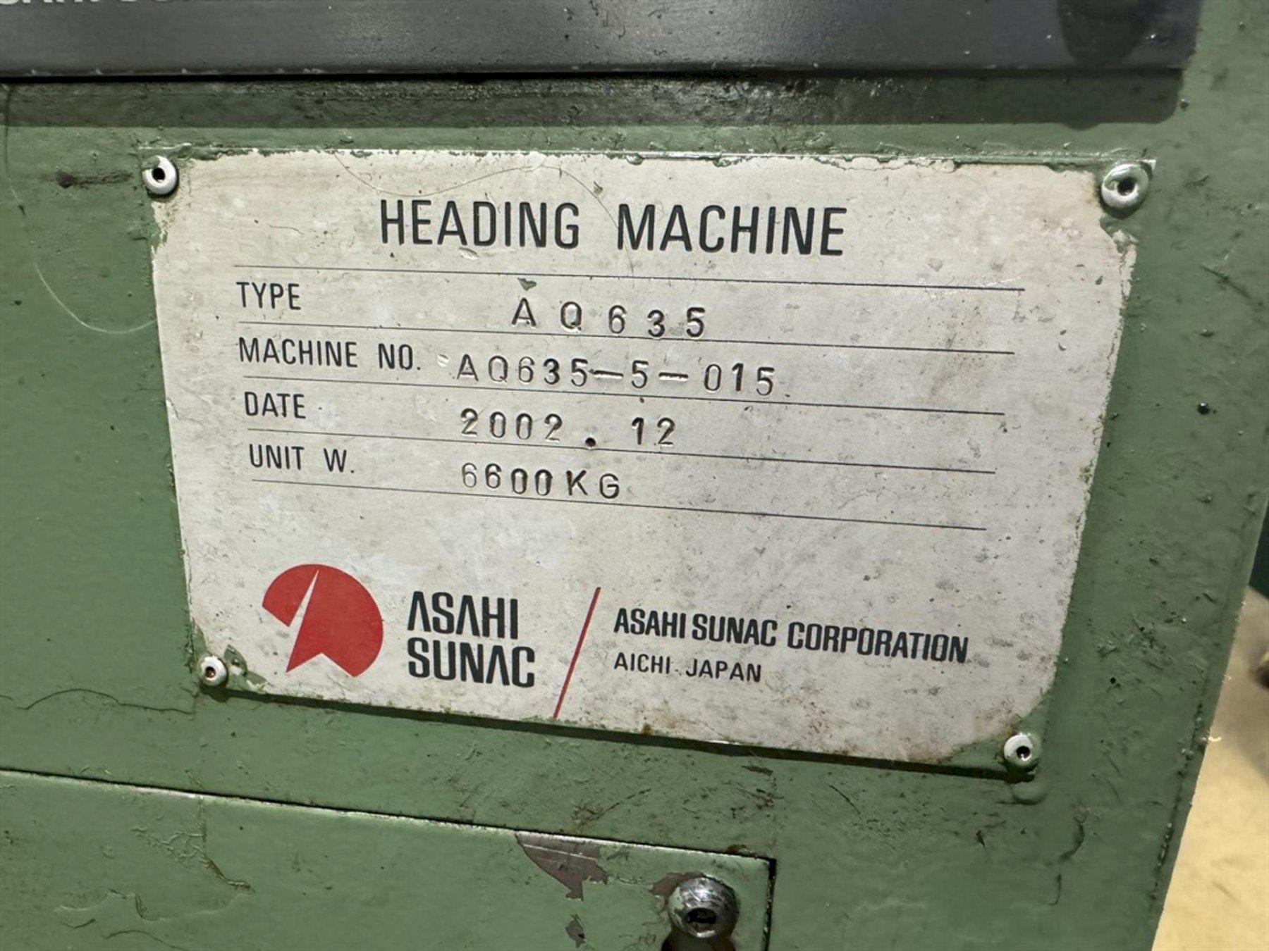 1/4″ Asahi Sunac 3 Die 3 Blow Cold Header | FH Machinery Inc.