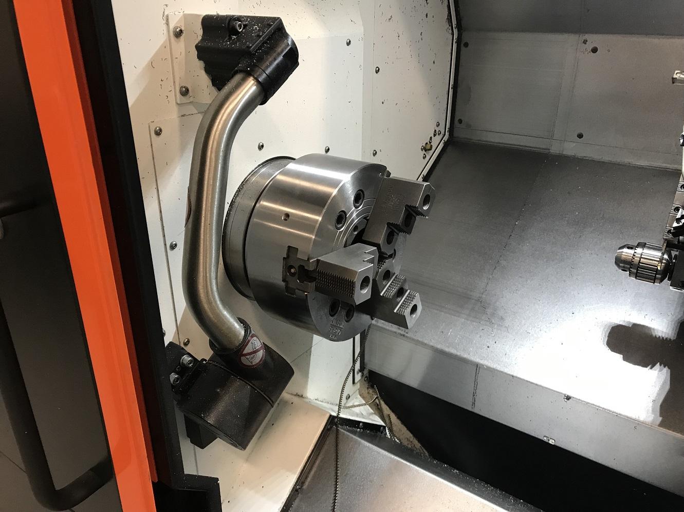 Mazak QTU-250 CNC Lathe, SMART Control, 10″ Chuck, 23.6″ Centers, 20 HP ...