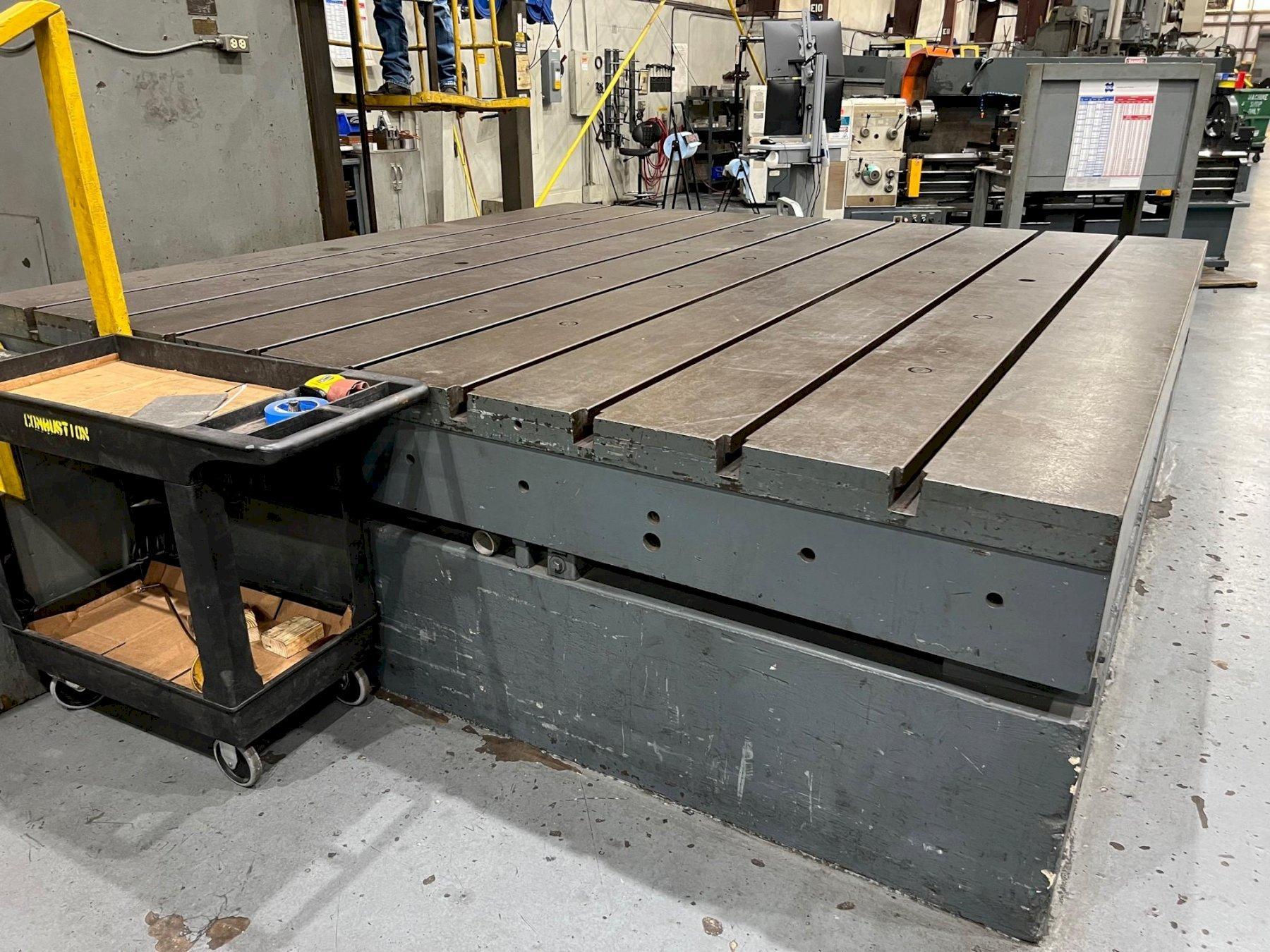 Used, 10′ x 10′ x 12″ Thick Floor Plate with Leveling Pads | Harris ...