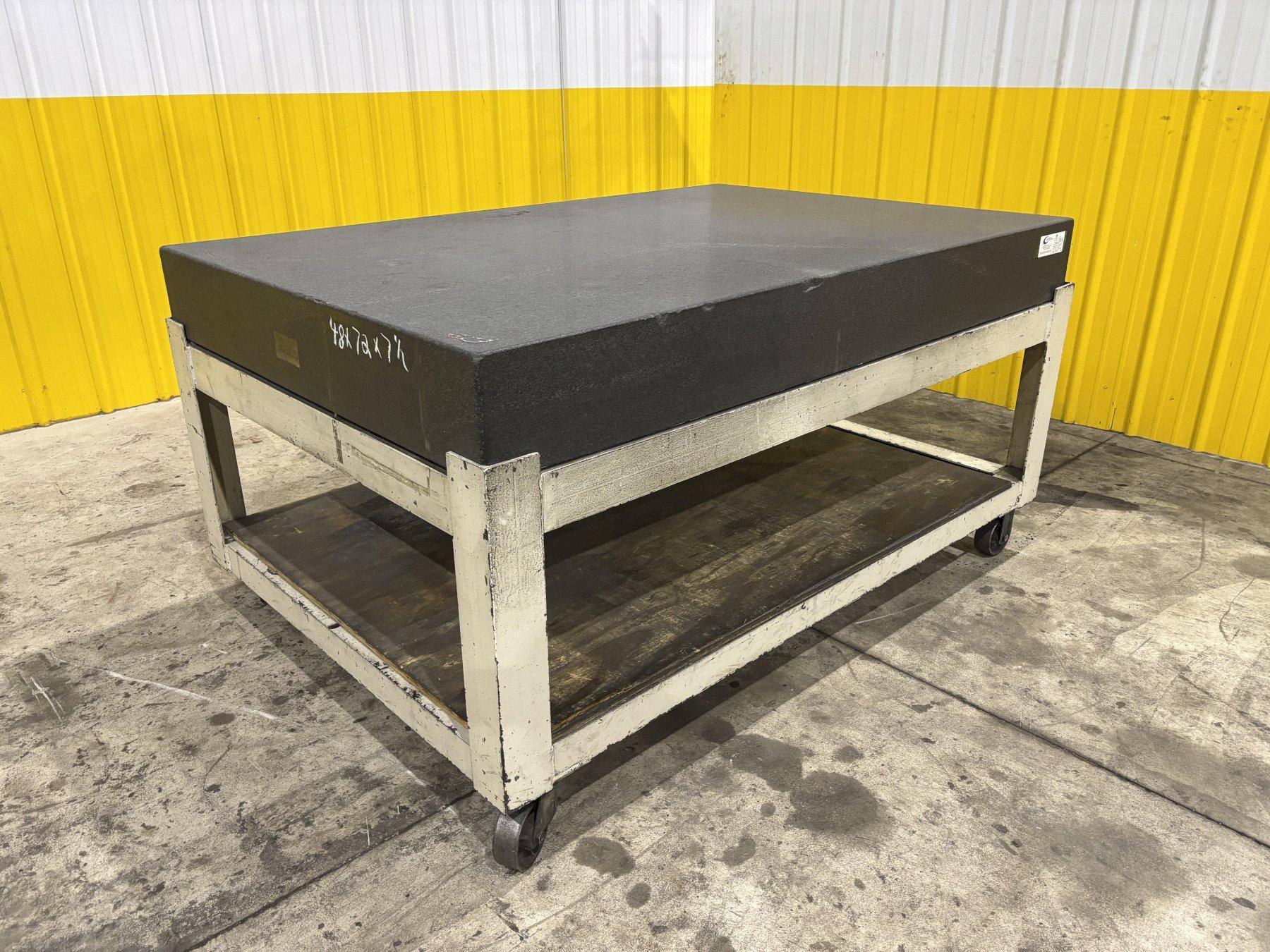 48″ X 72″ X 8″ GRANITE SURFACE PLATE: STOCK #22191