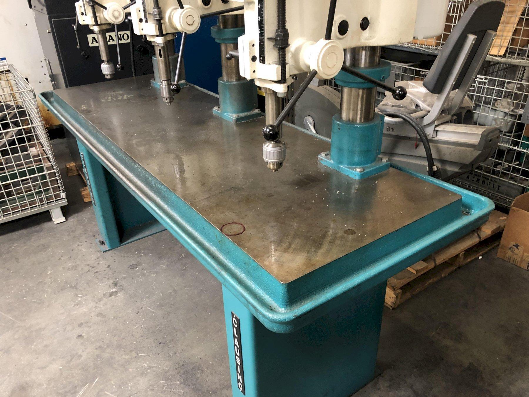 Clausing 20” 3 Head Variable Speed Drill Press Bank Gang Drill Press ...