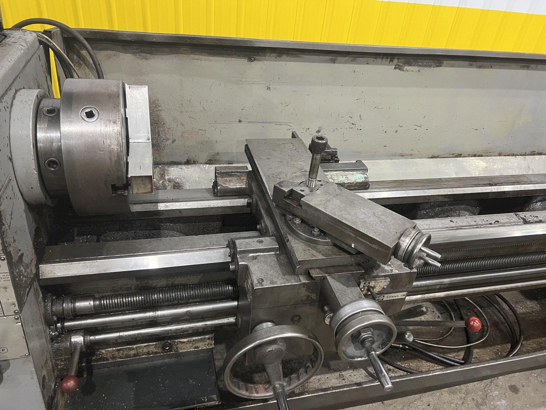 17″ X 80″ CLAUSING COLCHESTER MODEL #17 ENGINE LATHE, 3″ HOLE: STOCK #19820