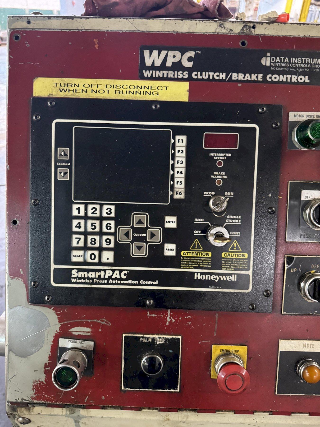 200 TON MINSTER E2-200-72-48 STRAIGHT SIDE DOUBLE CRANK PRESS. STOCK ...