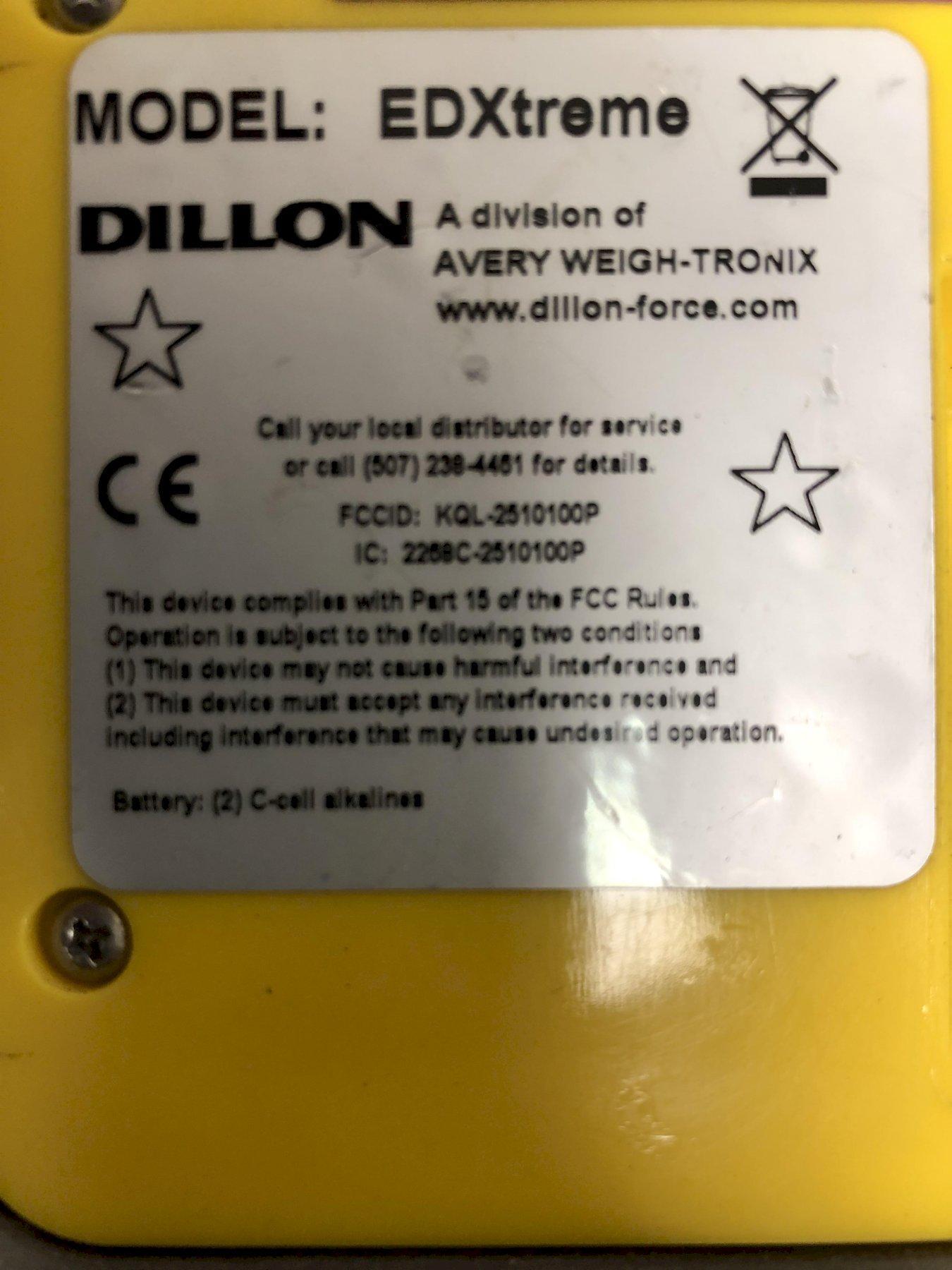 25,000 LBS DILLON ED-XTREME CRANE SCALE & WIRELESS READOUT CONTROLLER ...