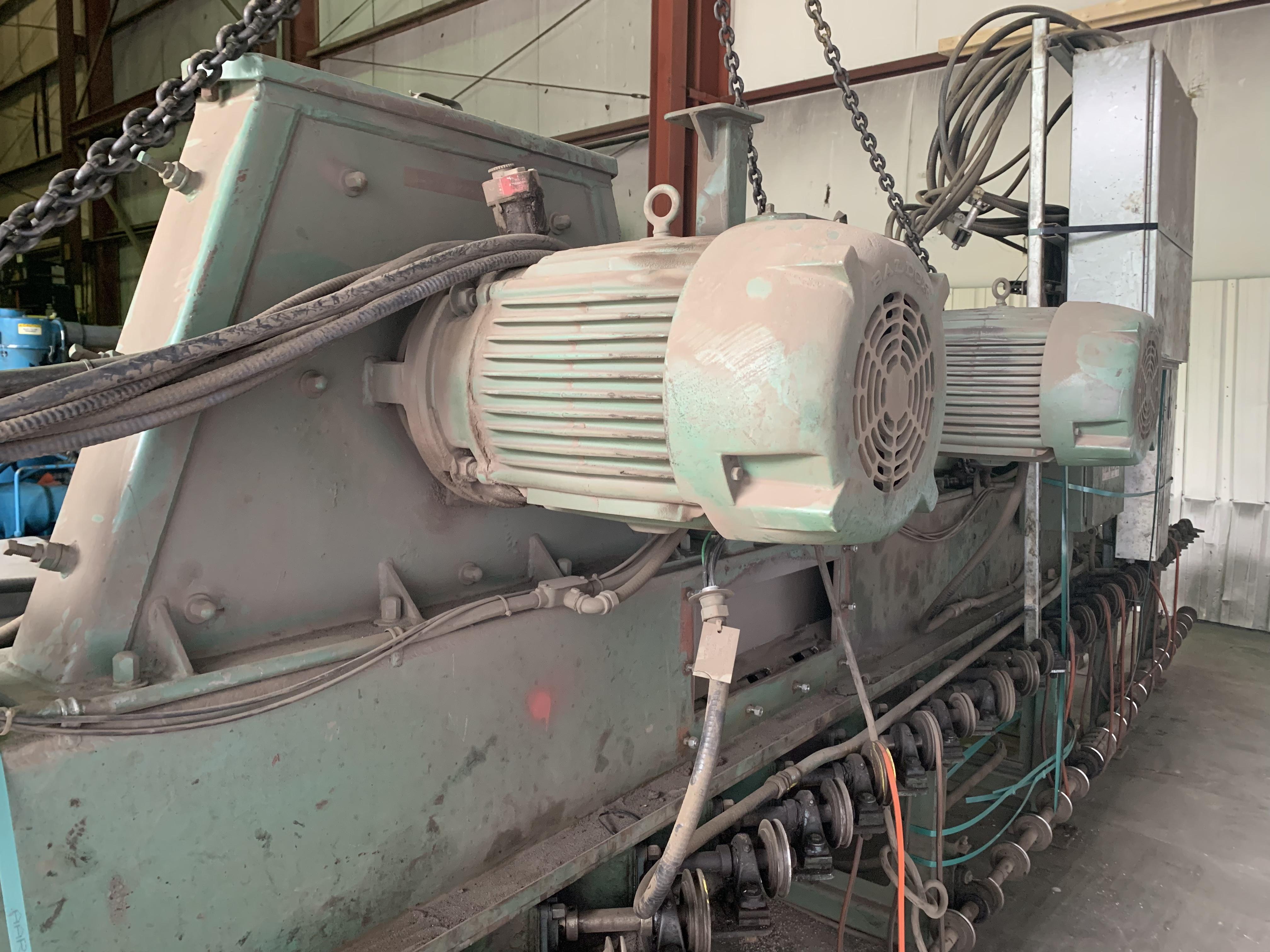 6″ x 50 HP BCP-WHEELABRATOR PIPE & BAR SKEW ROLL SHOT BLAST MACHINE ...