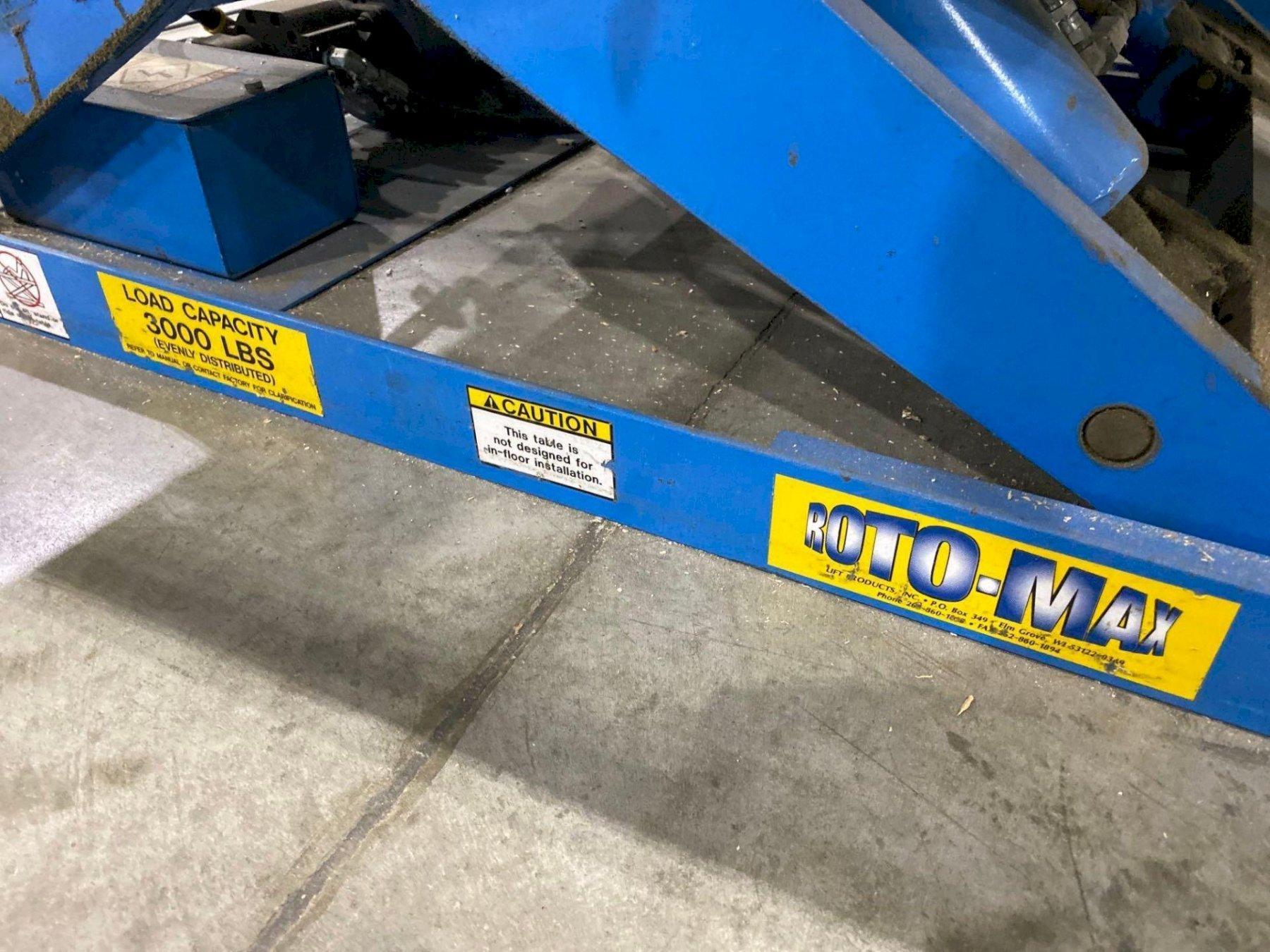 LEWCO ROTO-MAX 3,000 LB LIFT TABLE: STOCK #20876