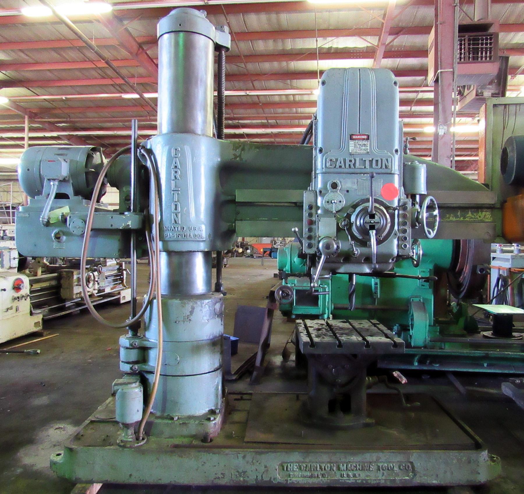 USED, 6′ 15″ CARLTON RADIAL ARM DRILL | Harris Machine Tools