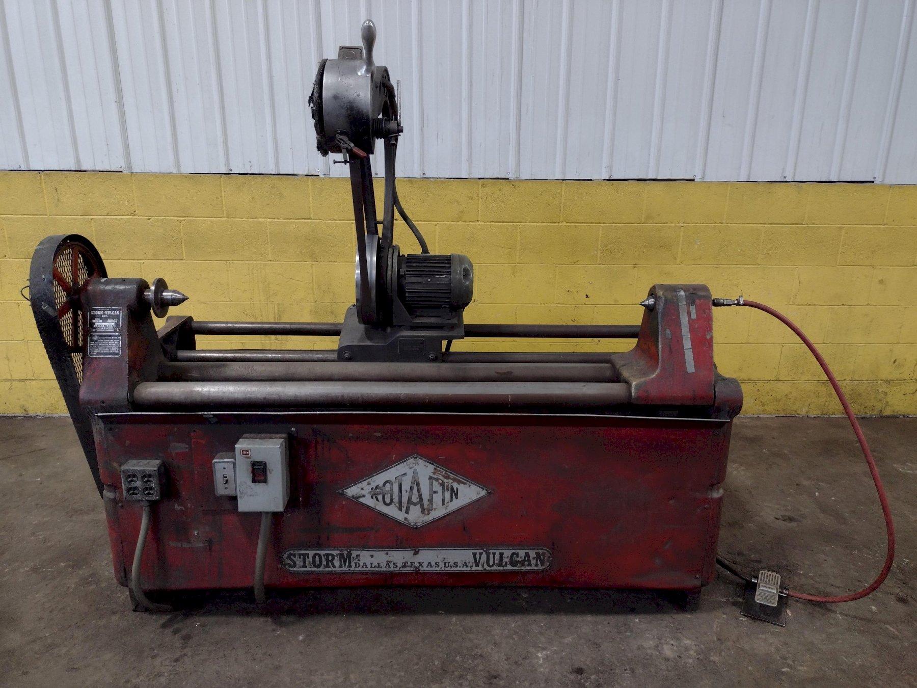 48″ STORM VULCAN POWERED BELT GRINDER / POLISHING MACHINE: STOCK #17880