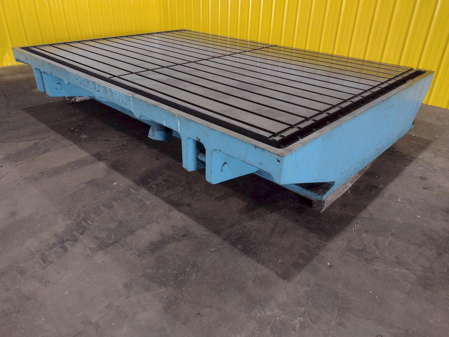 89” x 129” T-Slotted FLOOR PLATE Table: STOCK 17536