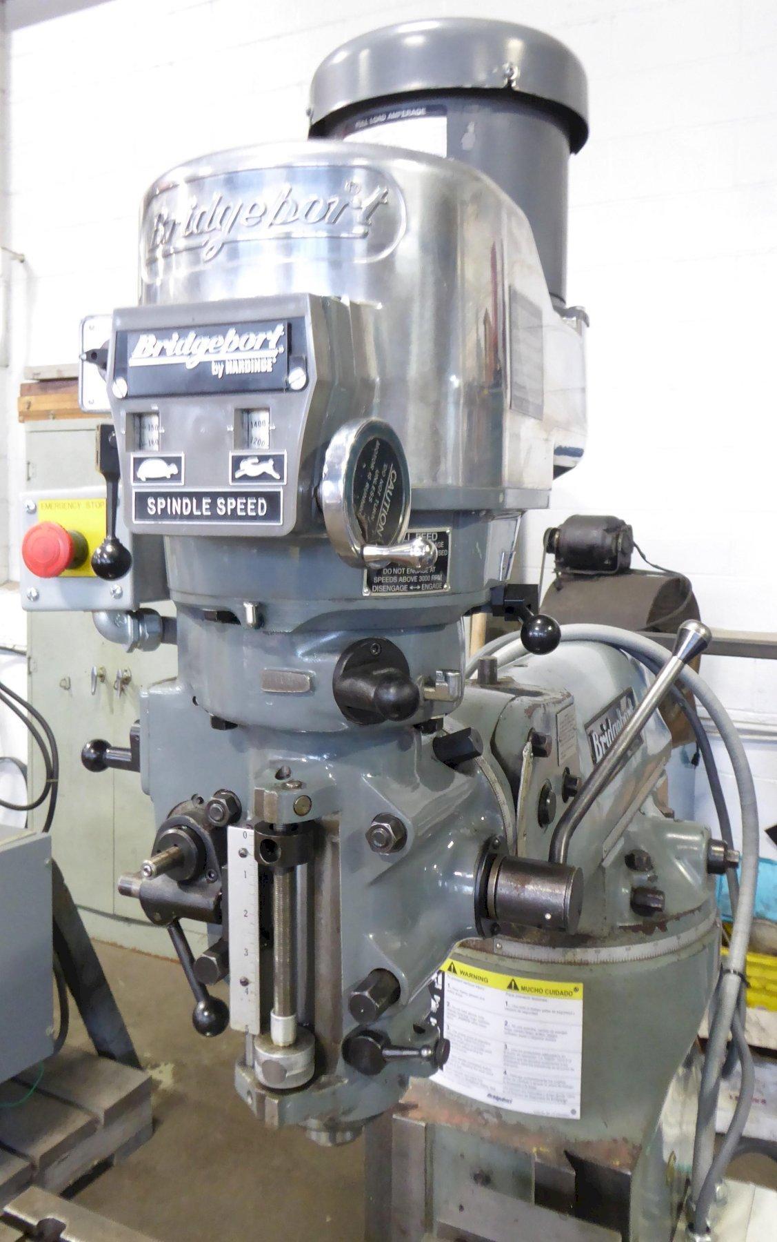 Bridgeport Vertical Mill Series I, 9″ x 42″ P.F. Tbl., DRO, 2 HP, Clean ...