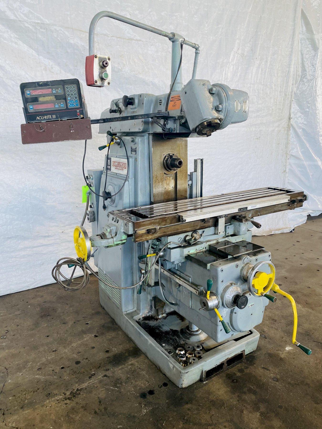12″ X 56″ KEARNEY & TRECKER MODEL 205 S-12 HORIZONTAL/VERTICAL MILLING ...