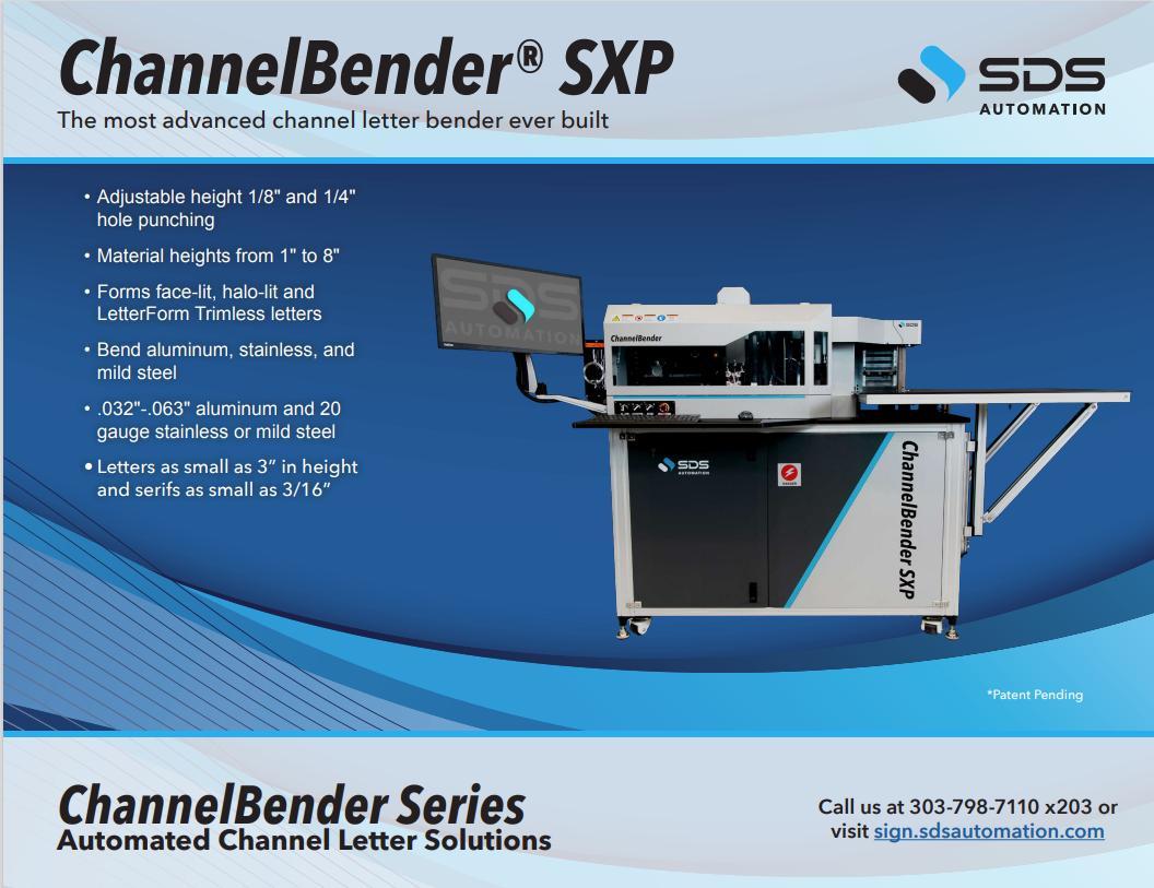SDS Automation Channel Bender SXP Automatic Sign Bending Machine ...
